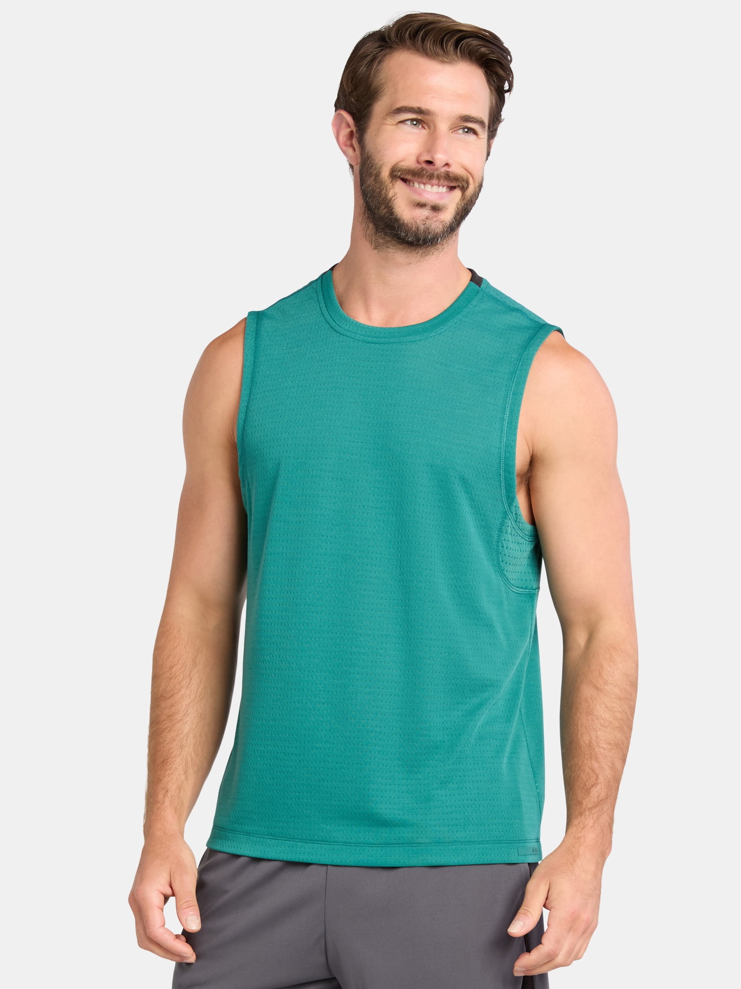 Athletic Works Men's and Big Men's Mixed Media Tank Top, Sizes XS-5XL ...
