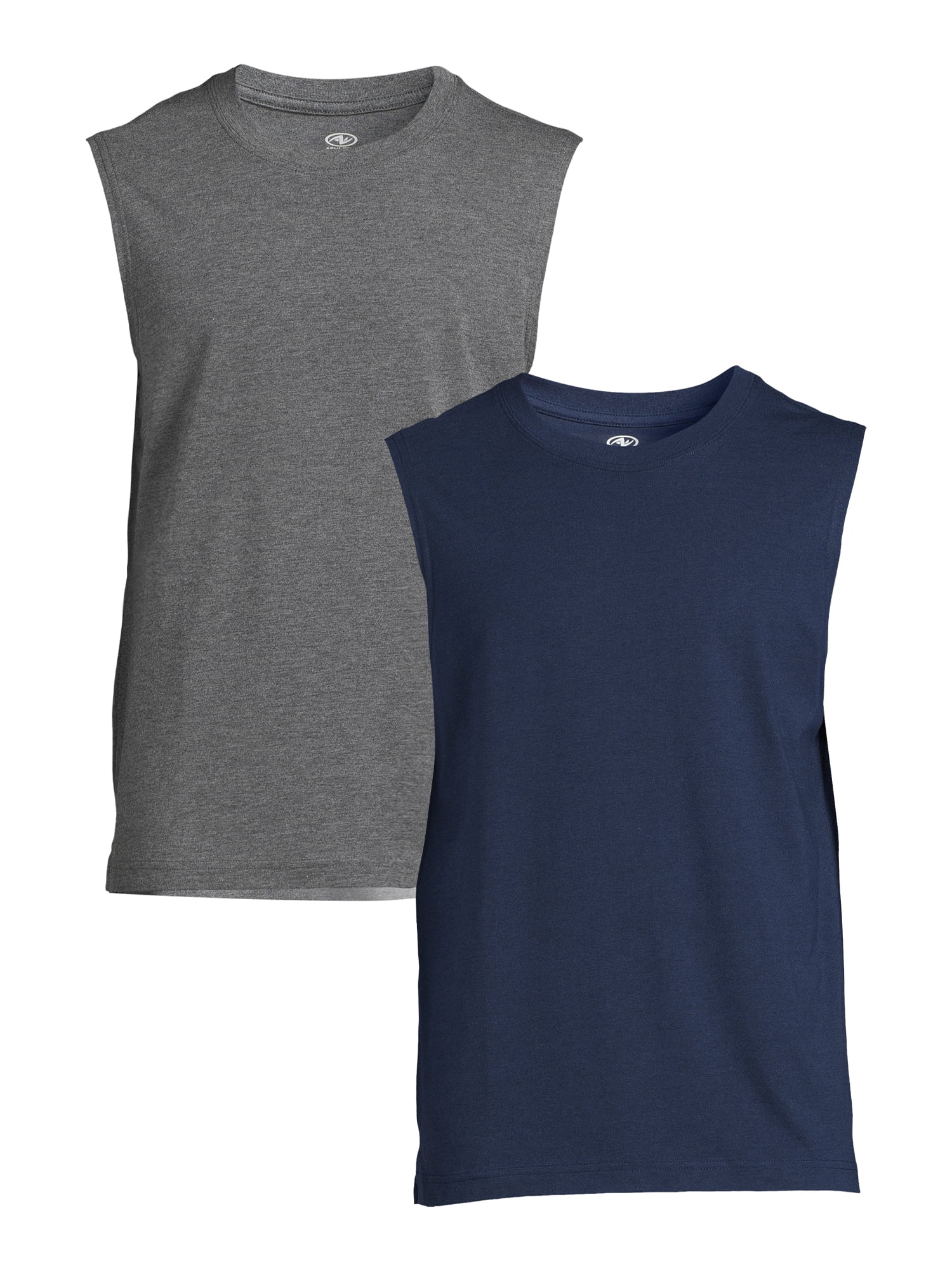 Athletic Works Men's and Big Men's Muscle Tee, 2-Pack, Sizes S-3XL ...