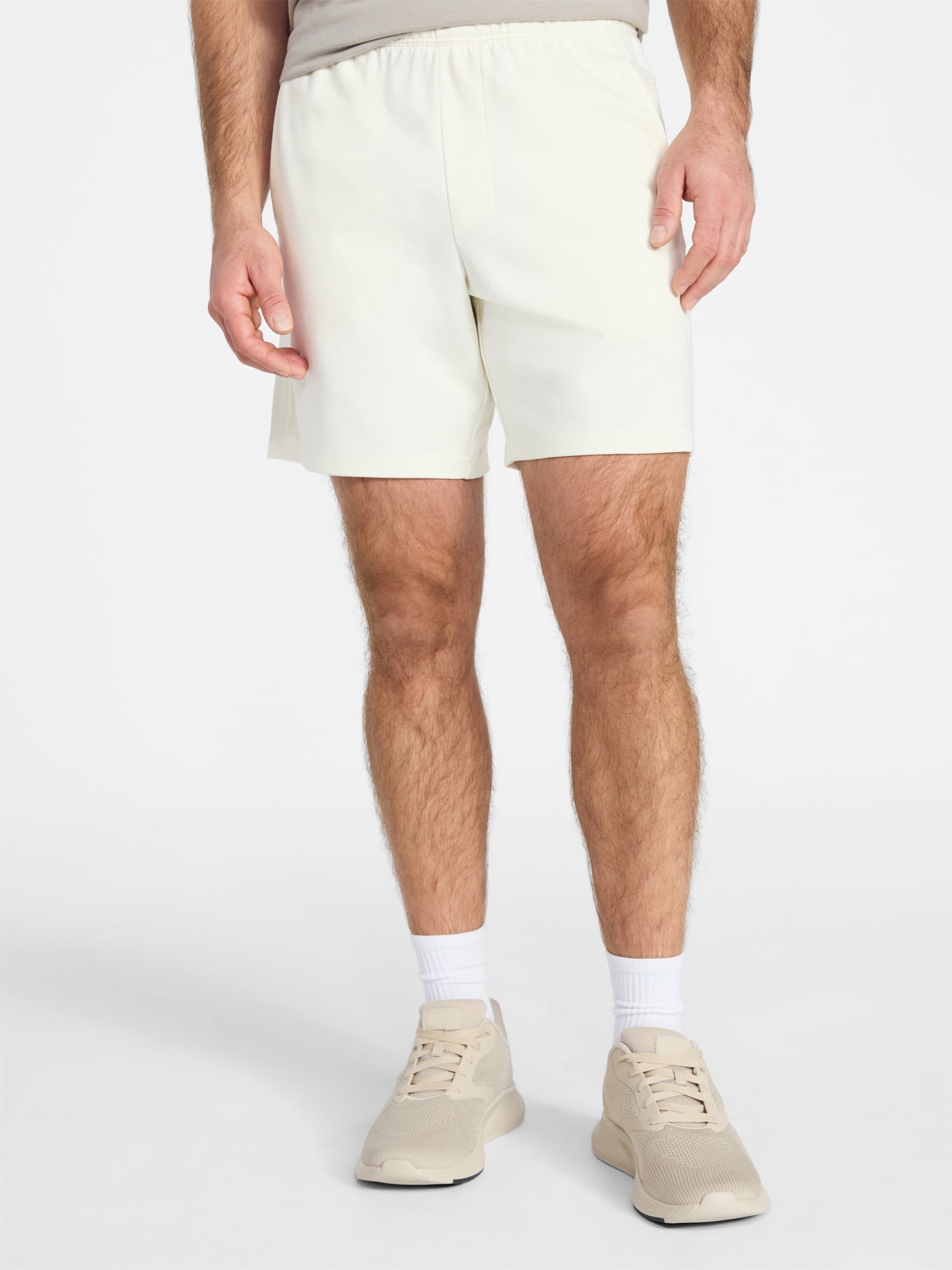 Athletic Works Men's and Big Men's Ponte Knit Shorts, Sizes XS-5XL ...