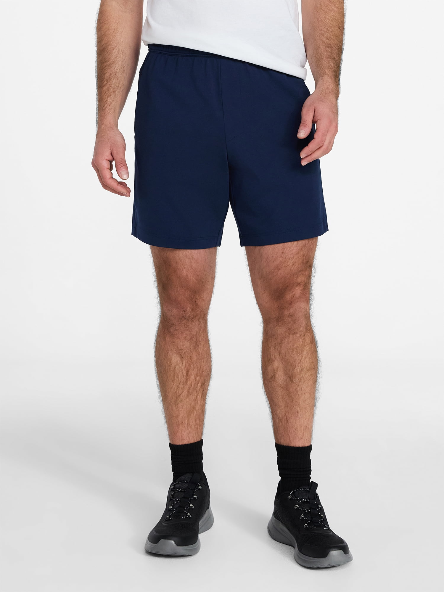 Athletic Works Men's and Big Men's Ponte Knit Shorts, Sizes XS-3XL ...