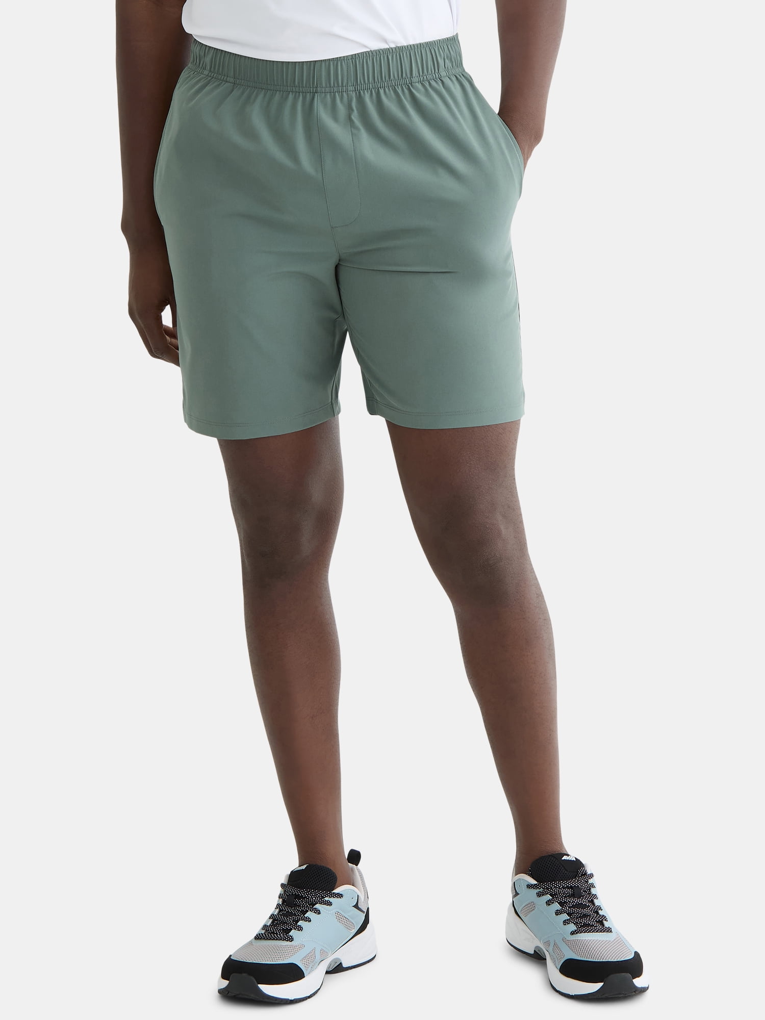 Athletic Works Men's Running Shorts, 8” Inseam, XS-5XL, Quick Dry ...