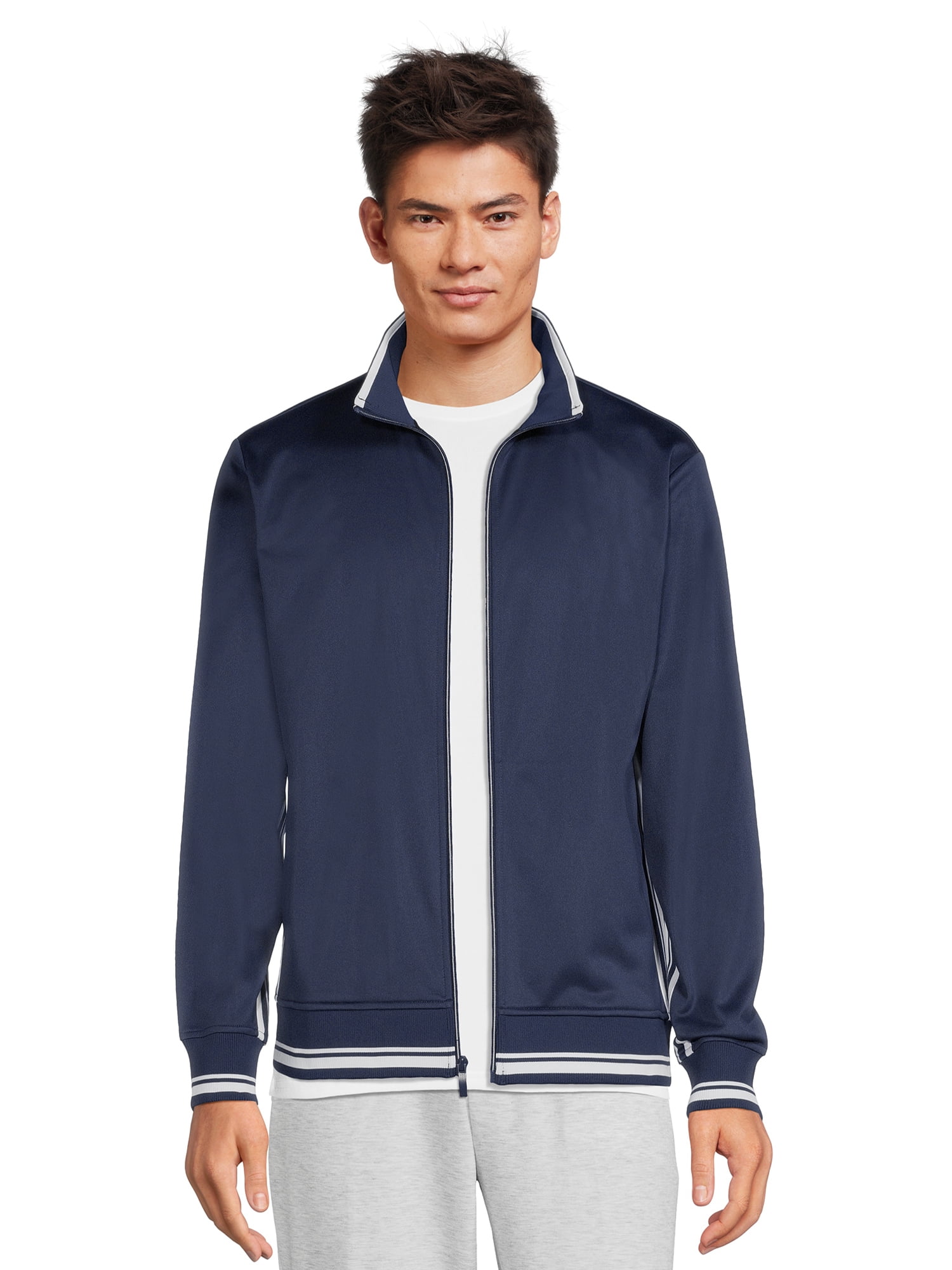 Athletic Works Men's and Big Men's Track Jacket, Sizes S-3XL - Walmart.com