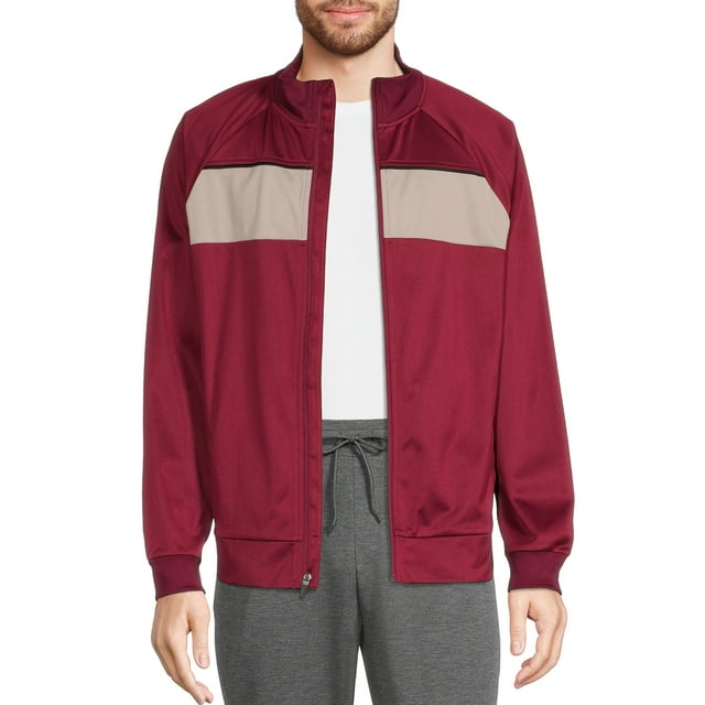 Athletic Works Men's and Big Men's Track Jacket, Sizes up to 5XL ...