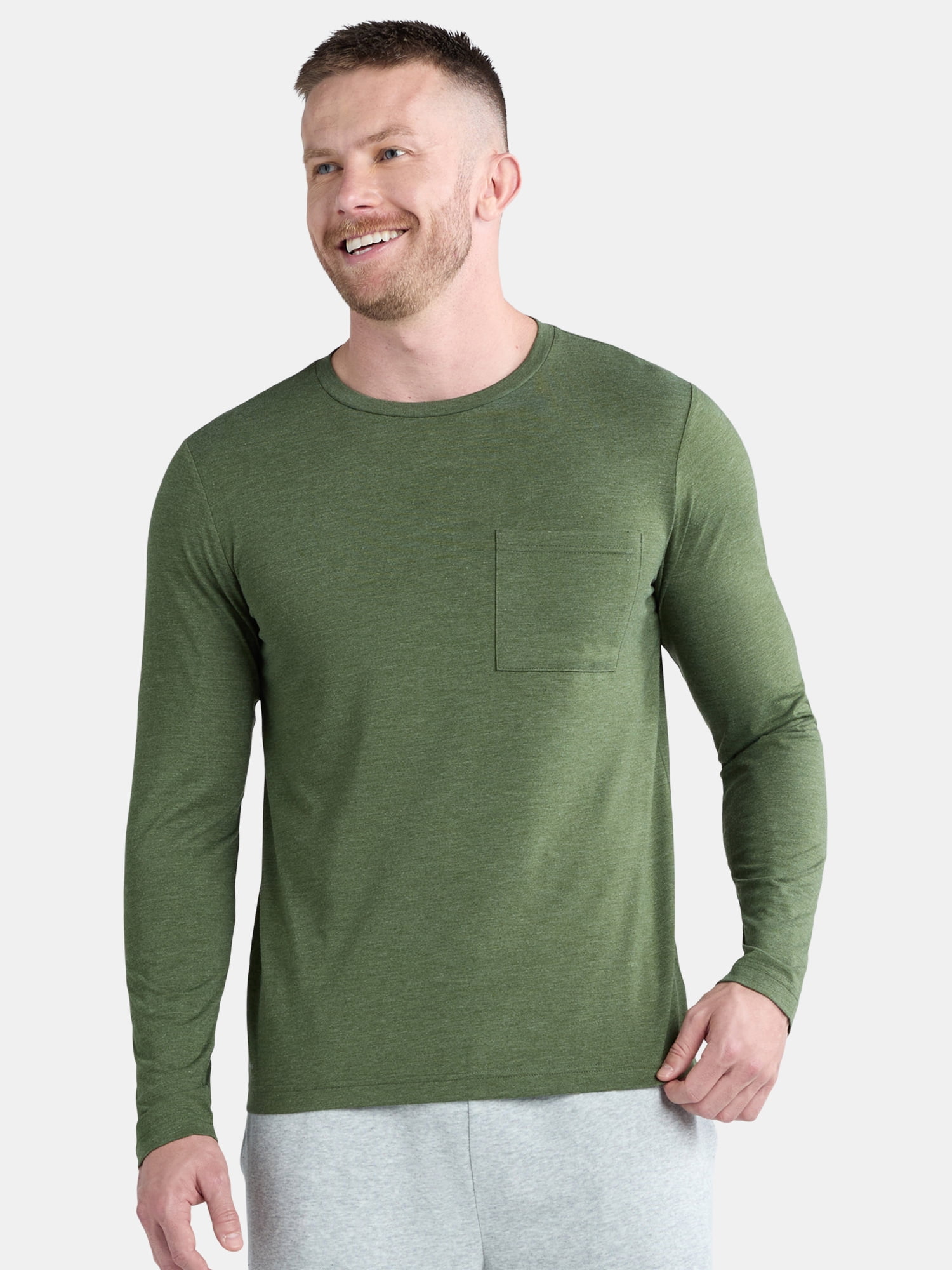 Athletic Works men's Tri Blend Pocket Tee - XS-5XL - Walmart.com