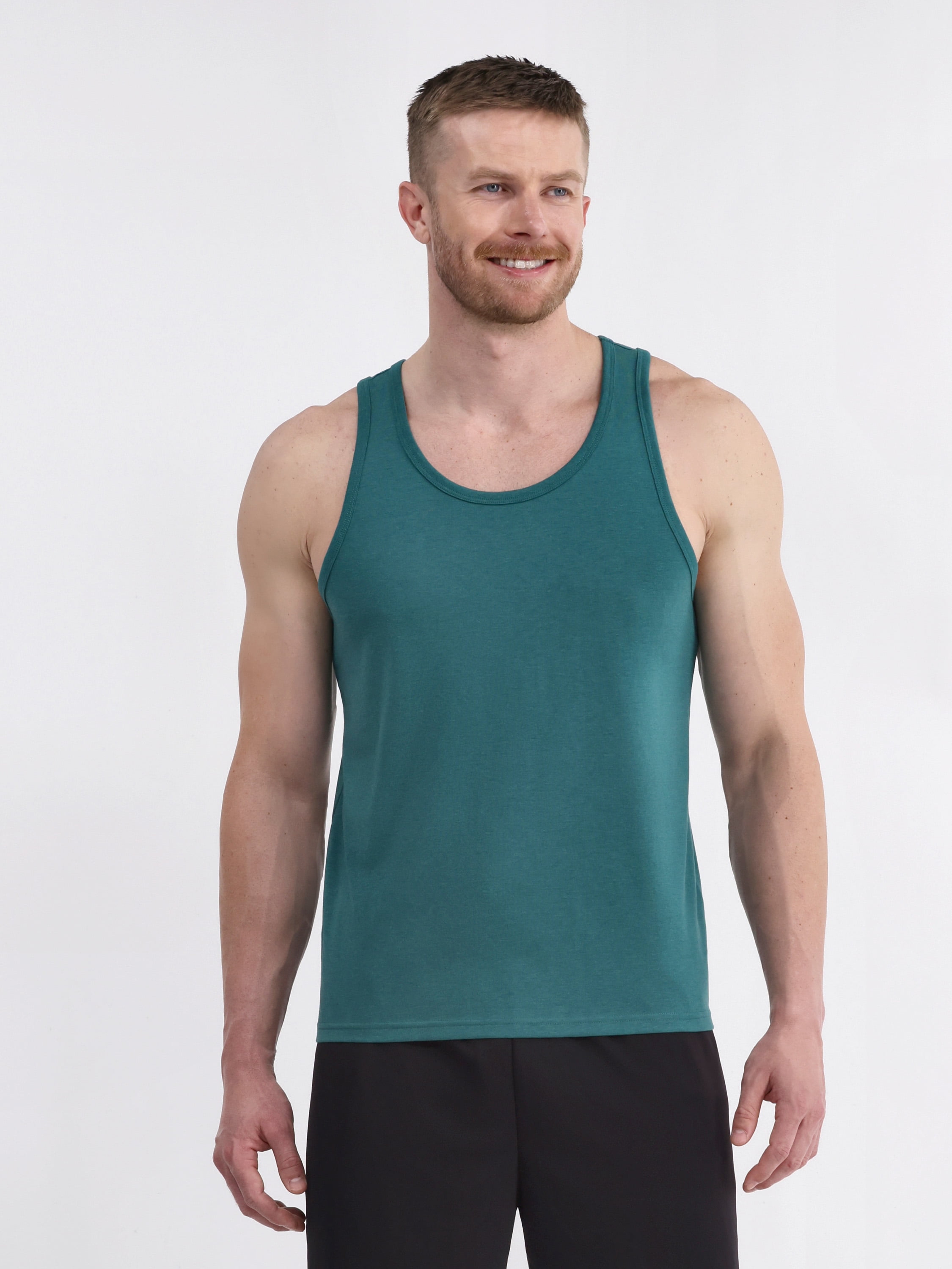 Athletic Works Men's and Big and Tall Tri Blend Tank Top, Sizes XS-4XLT ...