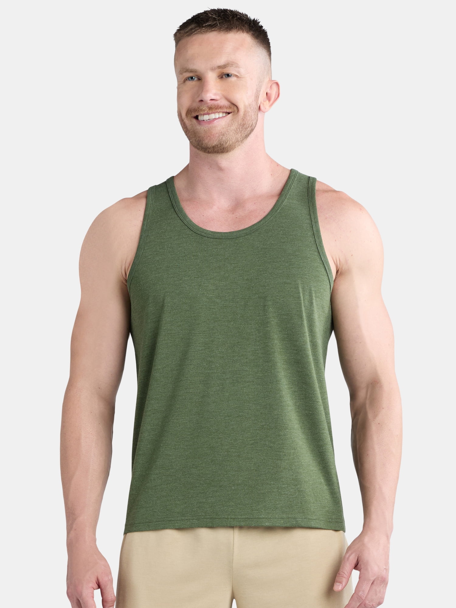 Athletic Works Men's and Men's Big & Tall Tri-Blend Tank Top, Sizes XS ...