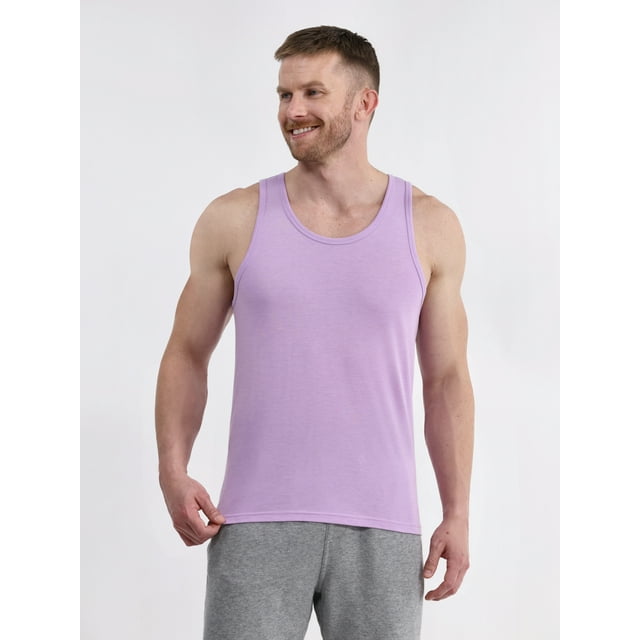 Athletic Works Men's and Big and Tall Tri Blend Tank Top, Sizes XS-4XLT ...