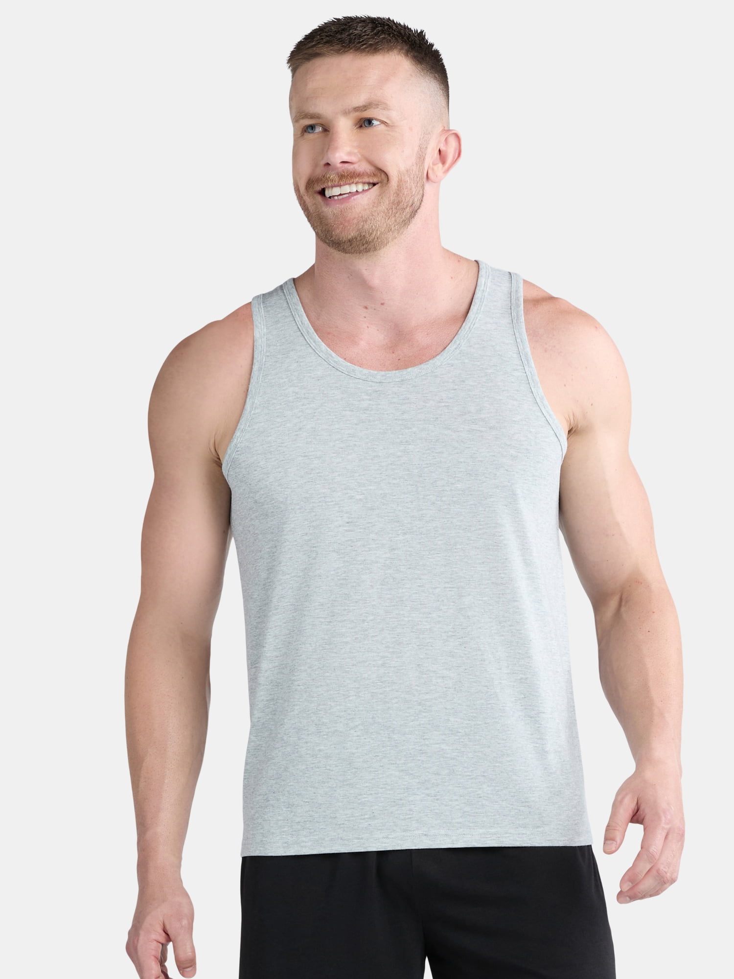 Athletic Works Men's and Big and Tall Tri Blend Tank Top, Sizes XS-4XLT ...