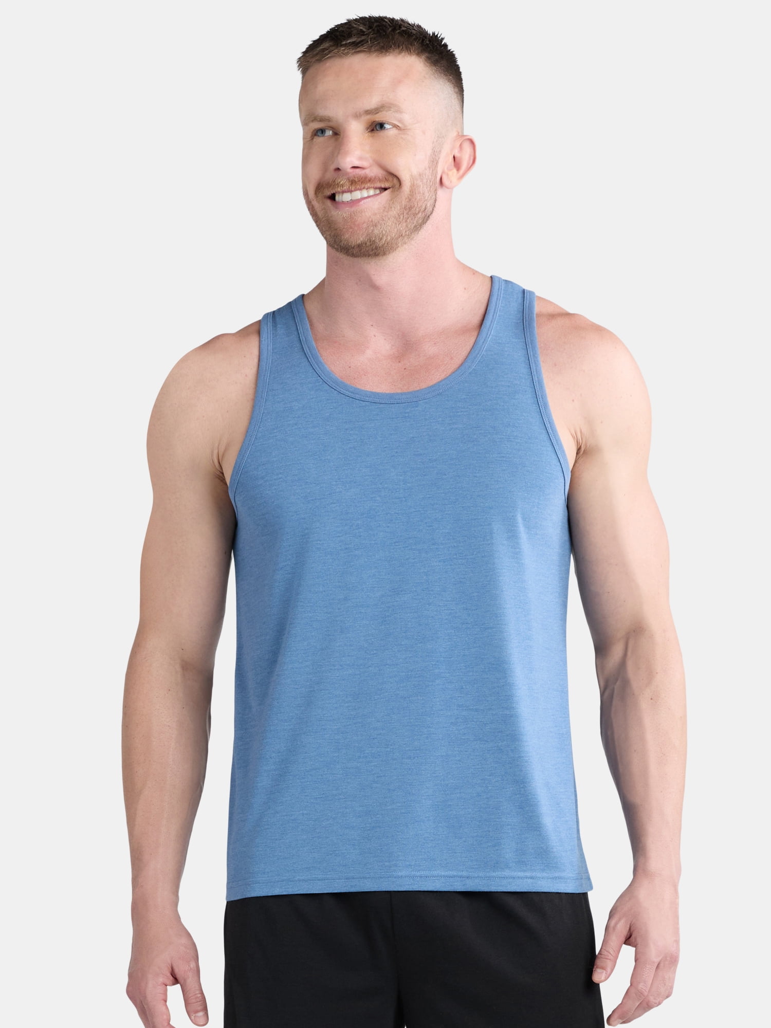 Athletic Works Men's and Big and Tall Tri Blend Tank Top, Sizes XS-4XLT ...