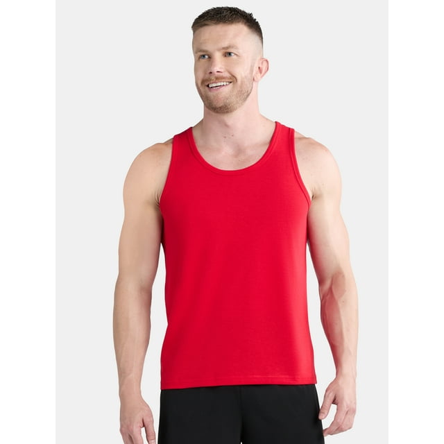Athletic Works Men's and Big and Tall Tri Blend Tank Top, Sizes XS-4XLT ...