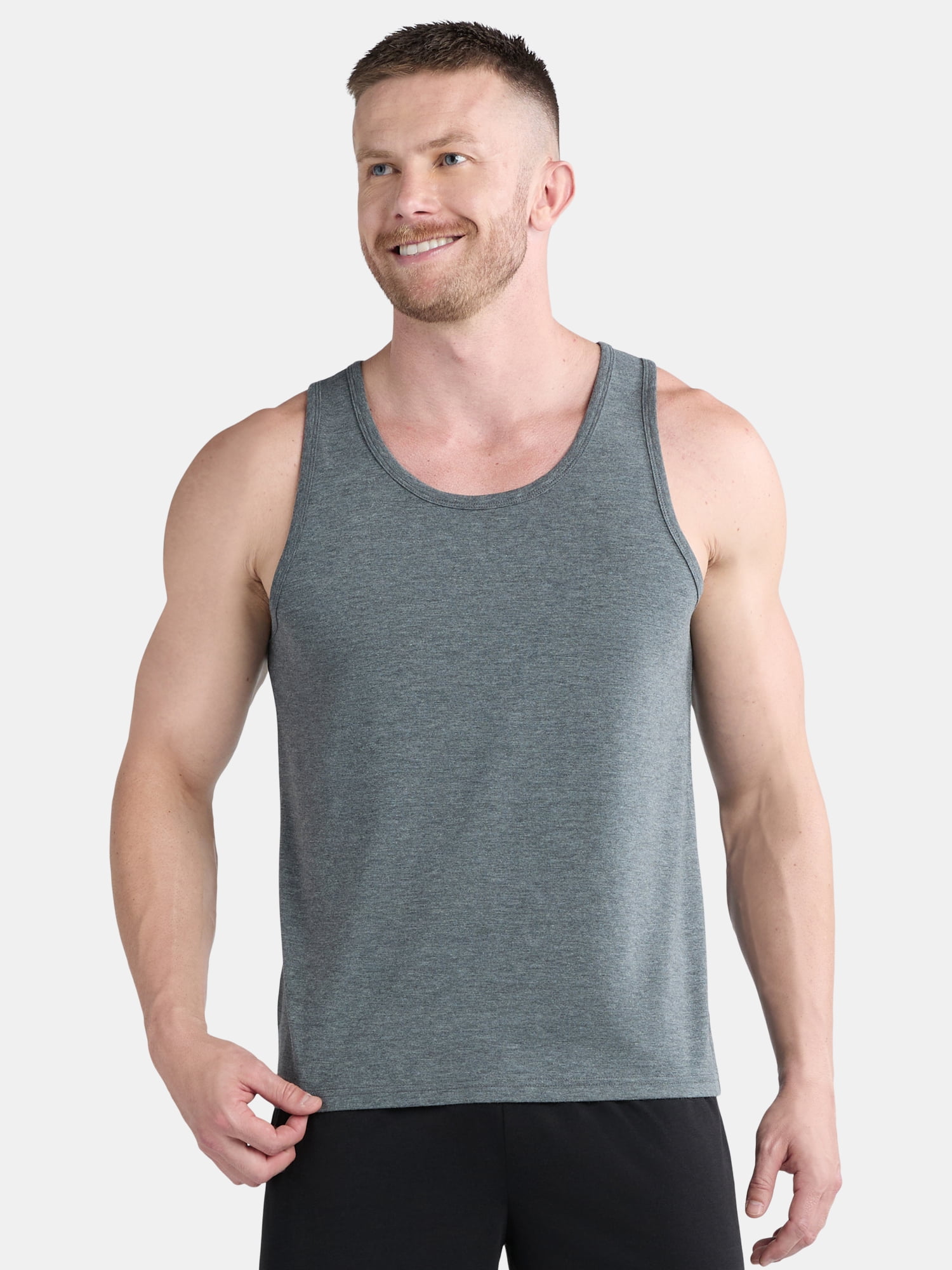 Athletic Works Men's and Big and Tall Tri Blend Tank Top, Sizes XS-4XLT ...