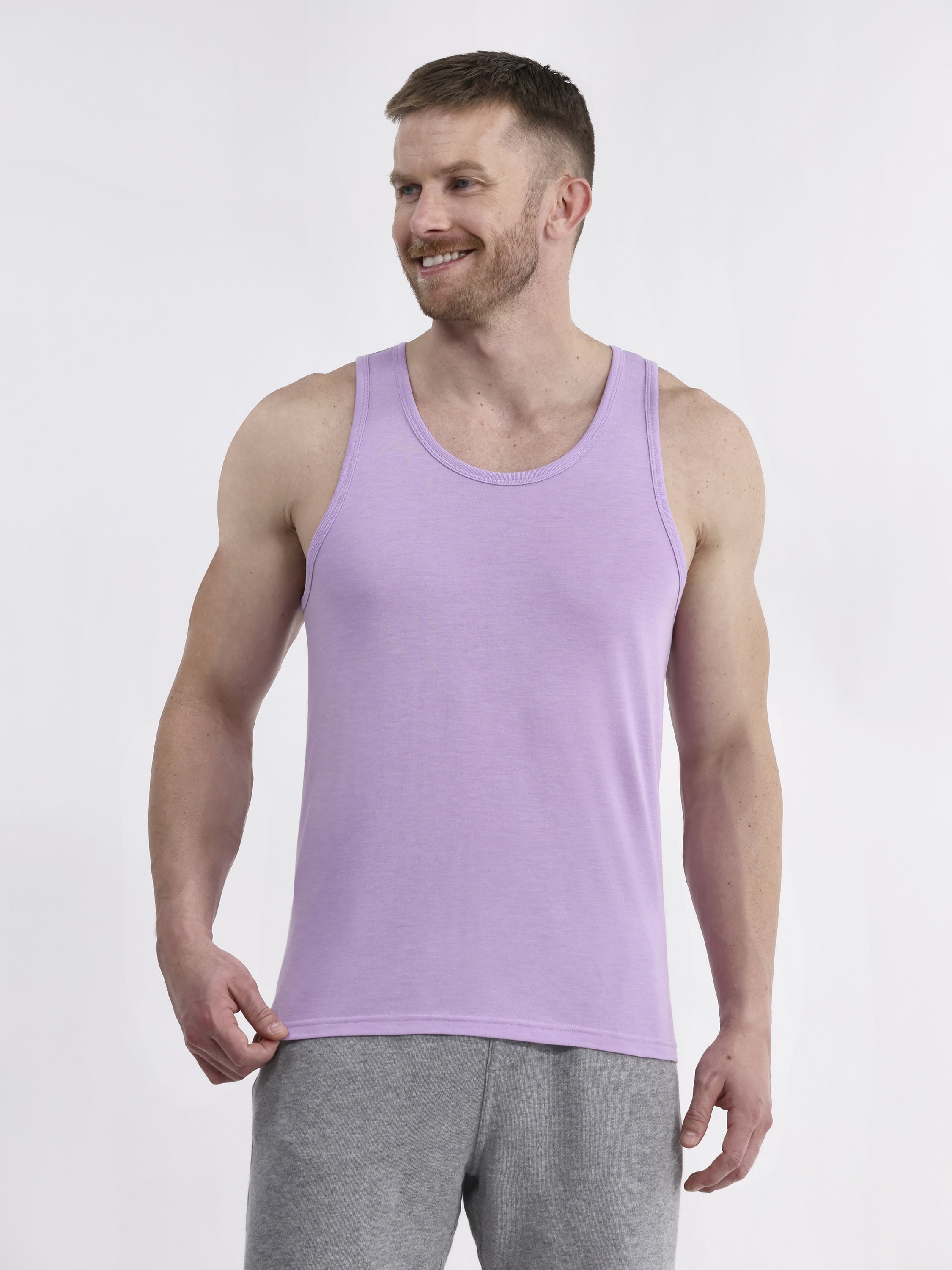 Athletic Works Men's and Big and Tall Tri Blend Tank Top, Sizes XS-4XLT ...
