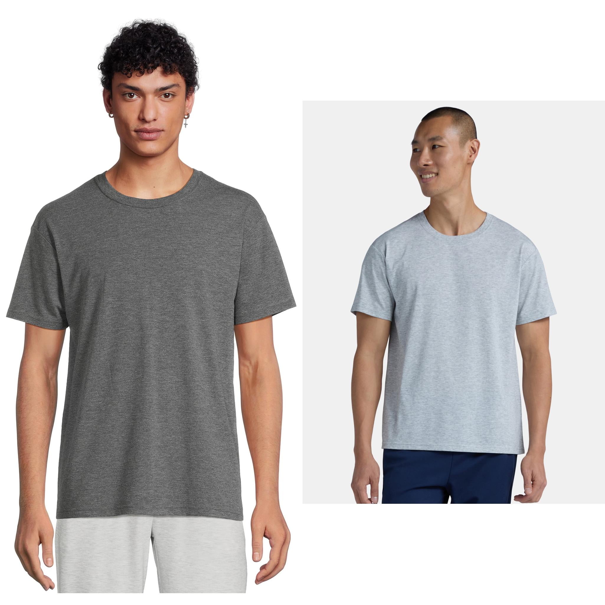 Athletic Works Men's and Big Men's Tri Blend Tee, Sizes XS-4XLT ...