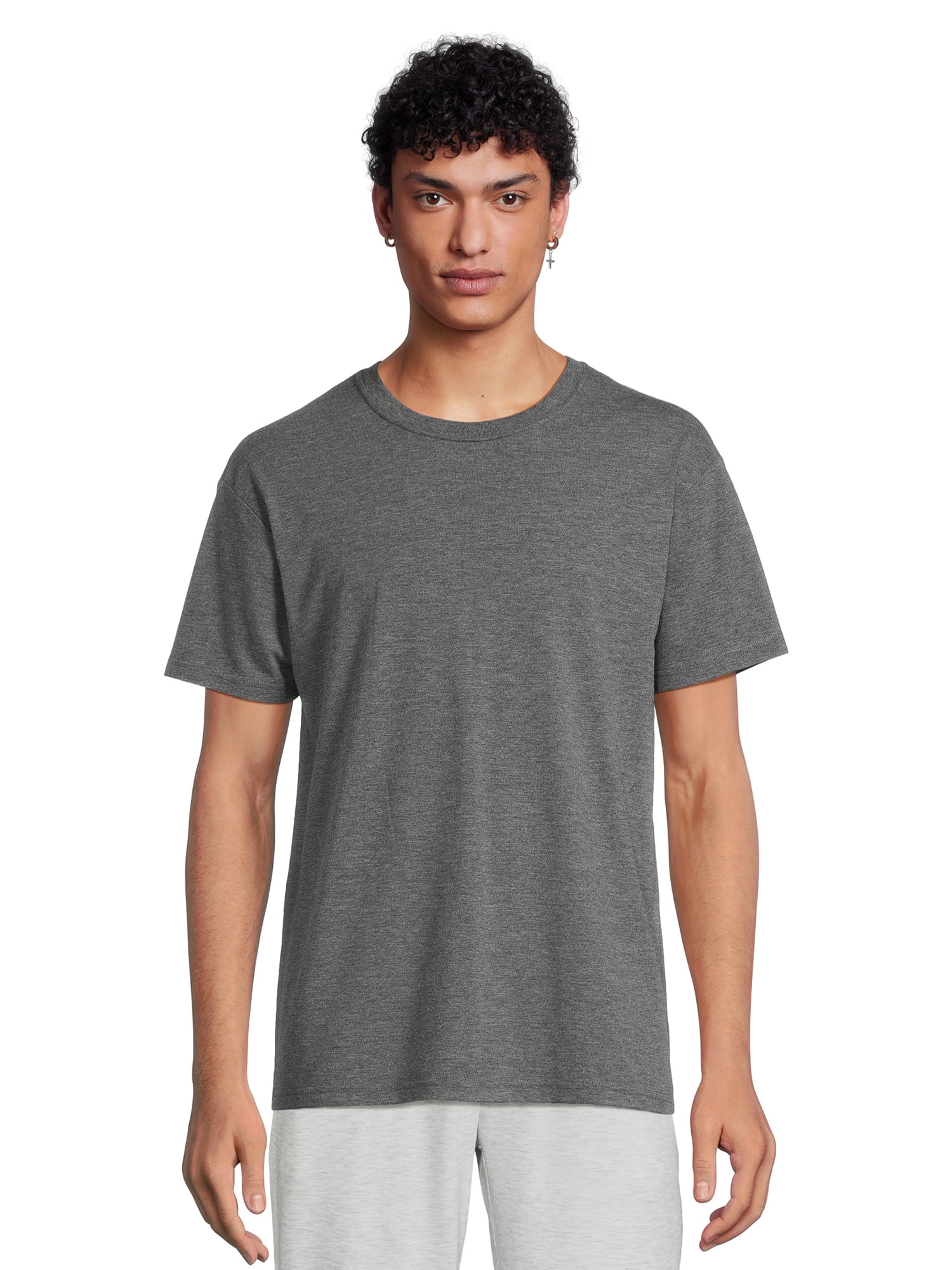 Athletic Works Men's and Big Men's Tri Blend Tee, Sizes XS-4XLT ...