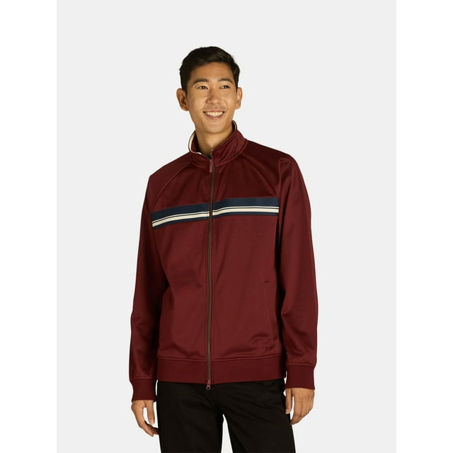 Athletic Works Men's and Big Men's Tricot Track Jacket, Sizes S-3XL ...