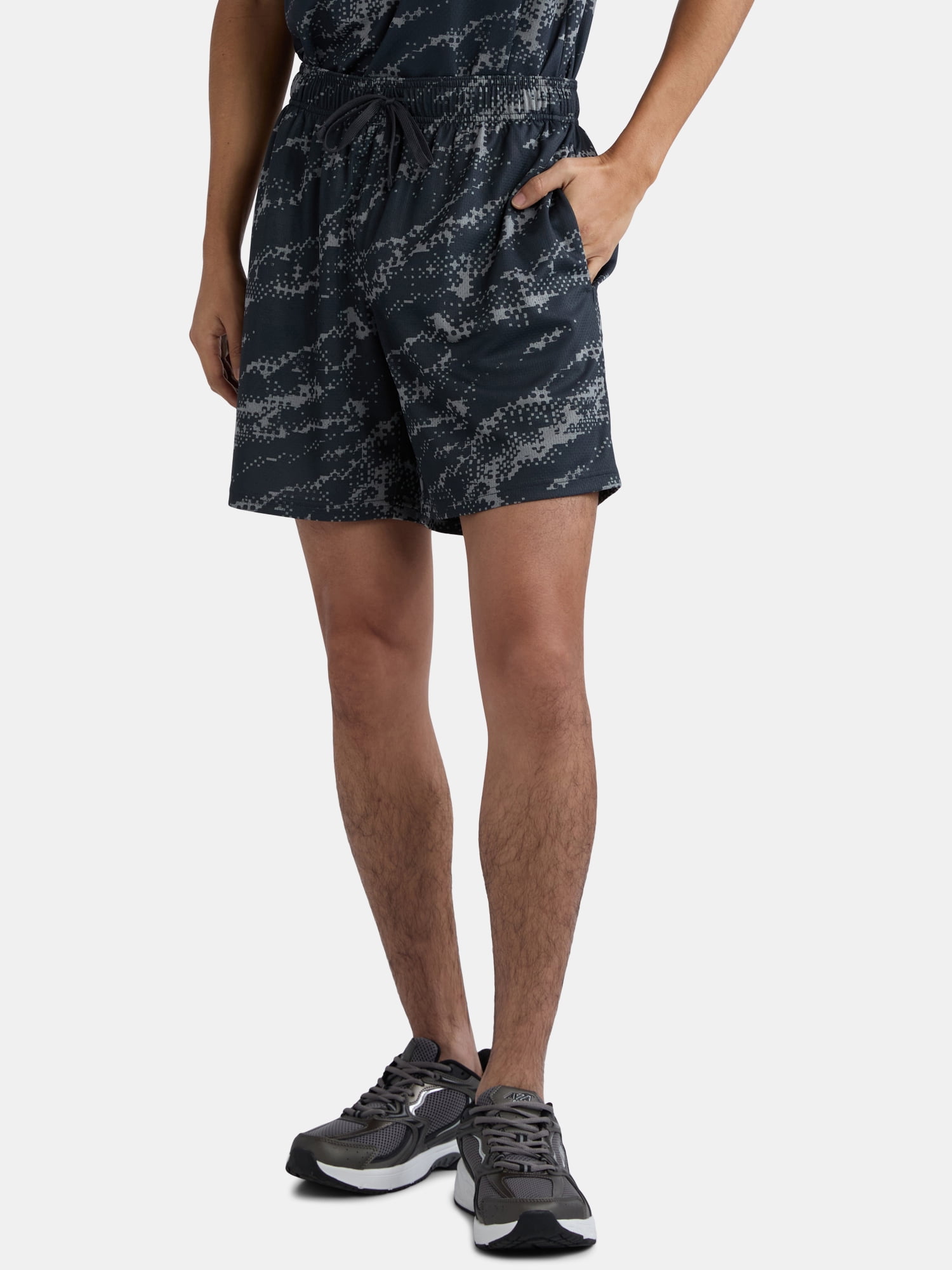 Athletic Works Men's and Big Men's Mesh Shorts, 7" Inseam, Sizes S-5XL ...