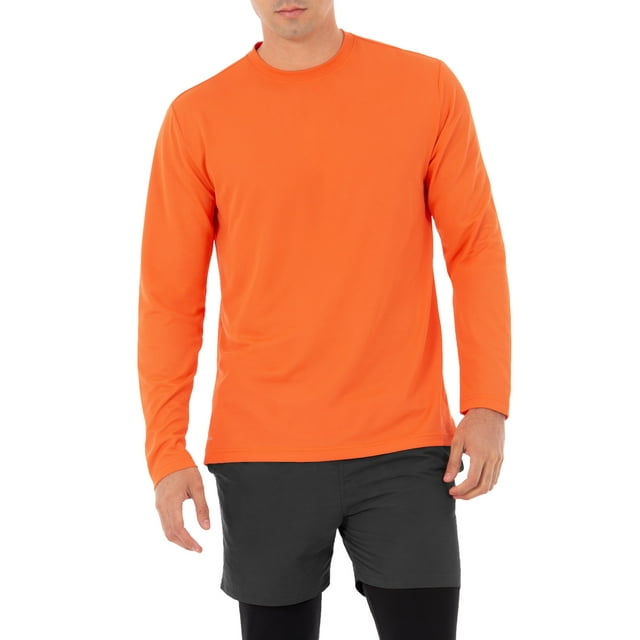 Athletic Works Mens And Big Mens Active Performance Long Sleeve Crew
