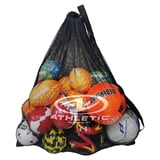 Athletic Works Mesh Sports Ball Bag Drawstring Black Unisex Gym ...