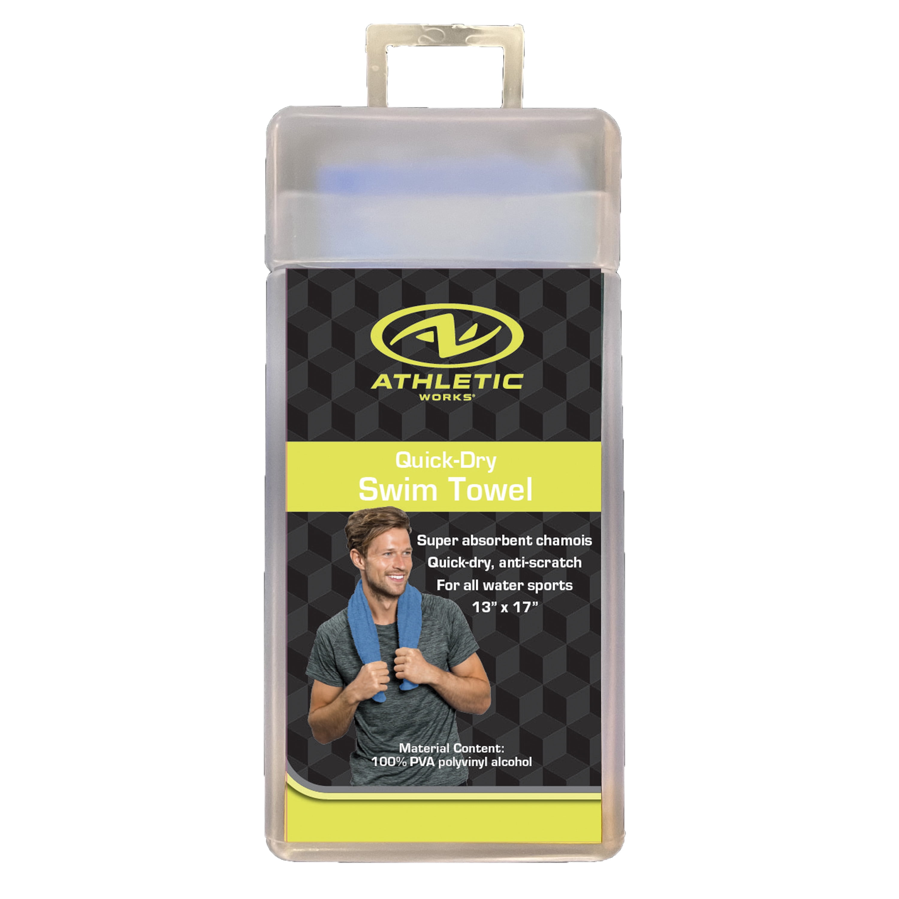 Athletic Works Quick-Dry Swim Sports Towel for Adults, Blue - Walmart.com