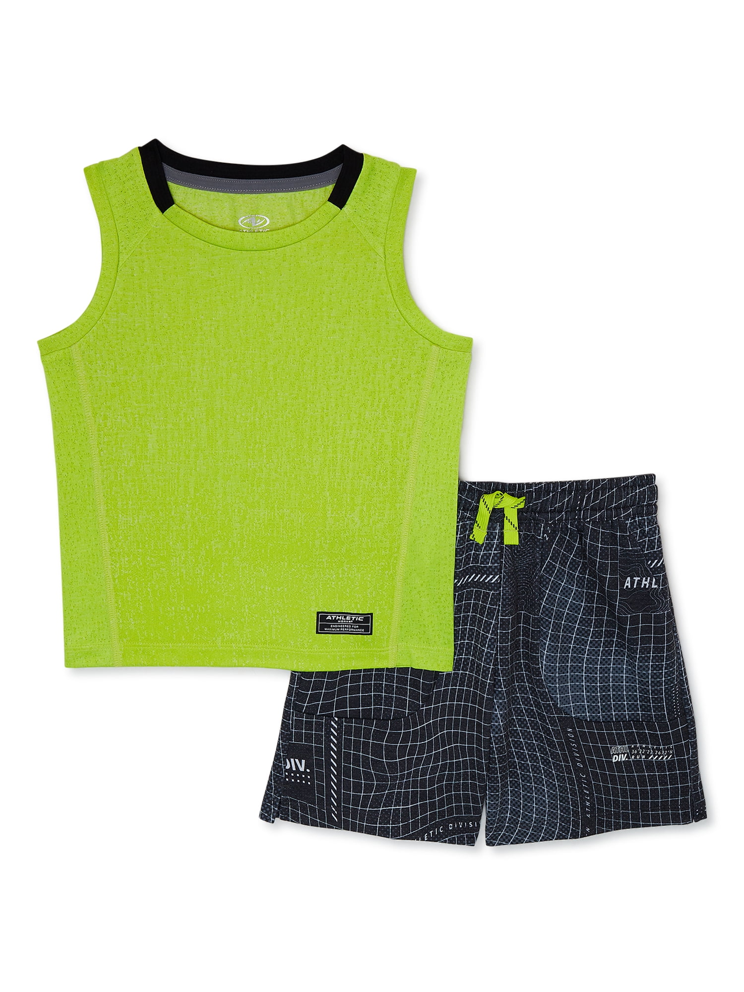 Athletic Works Toddler Boy Sleeveless Tank and Shorts Set, 2-Piece ...