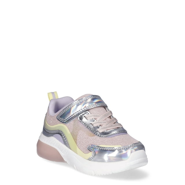 Athletic Works Toddler Girls Light Up Sneakers - Walmart.com
