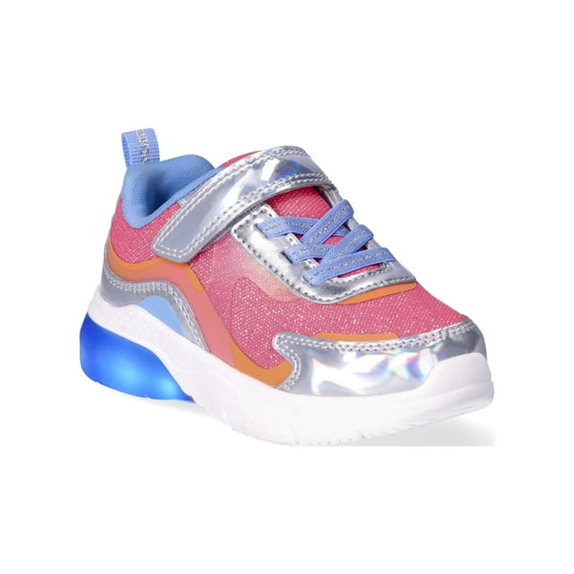 Athletic Works Toddler Girls Light Up Sneakers - Walmart.com