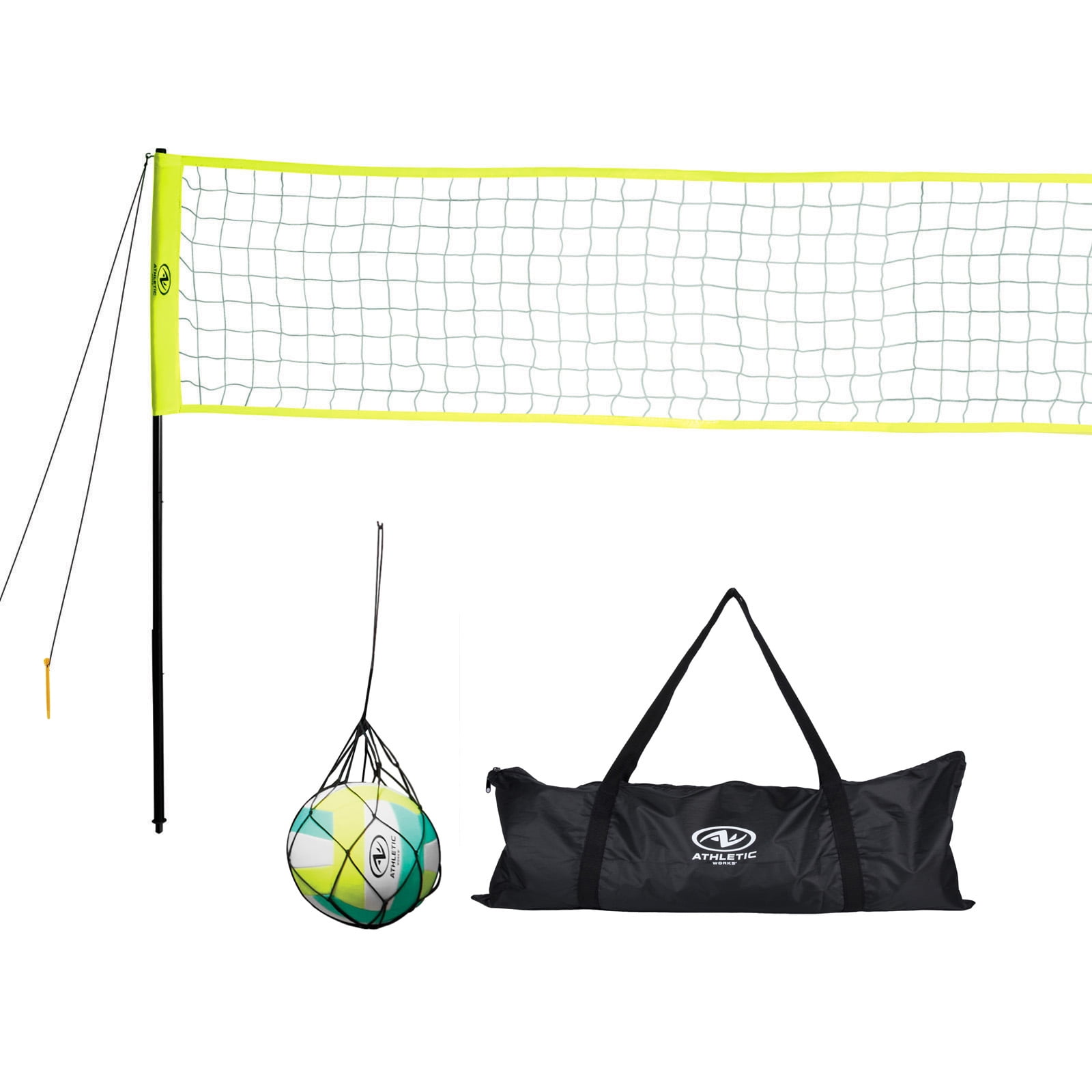 Free Shipping! Athletic Works Outdoor Volleyball and Net Set with Ball ...