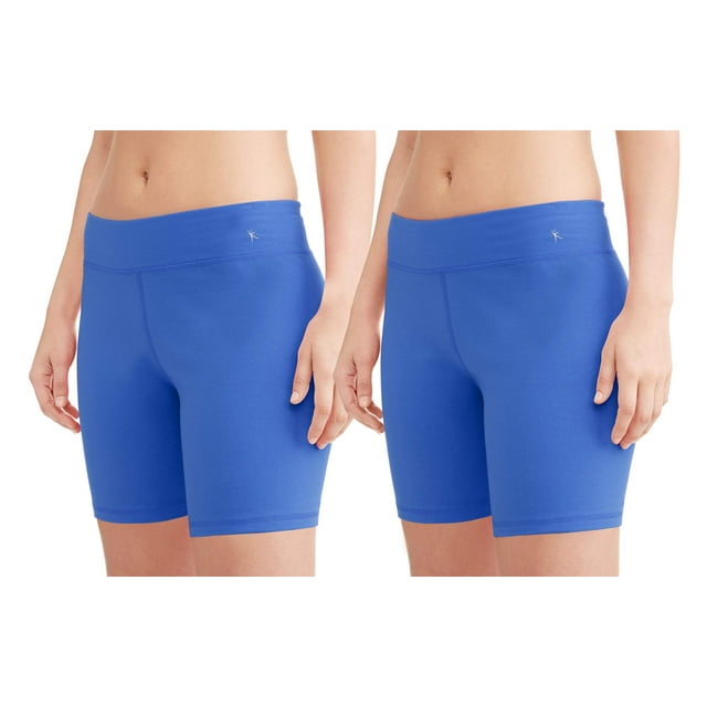 Athletic Works Women's Active Dri-Works Bike Shorts, 2-Pack, Sizes S ...