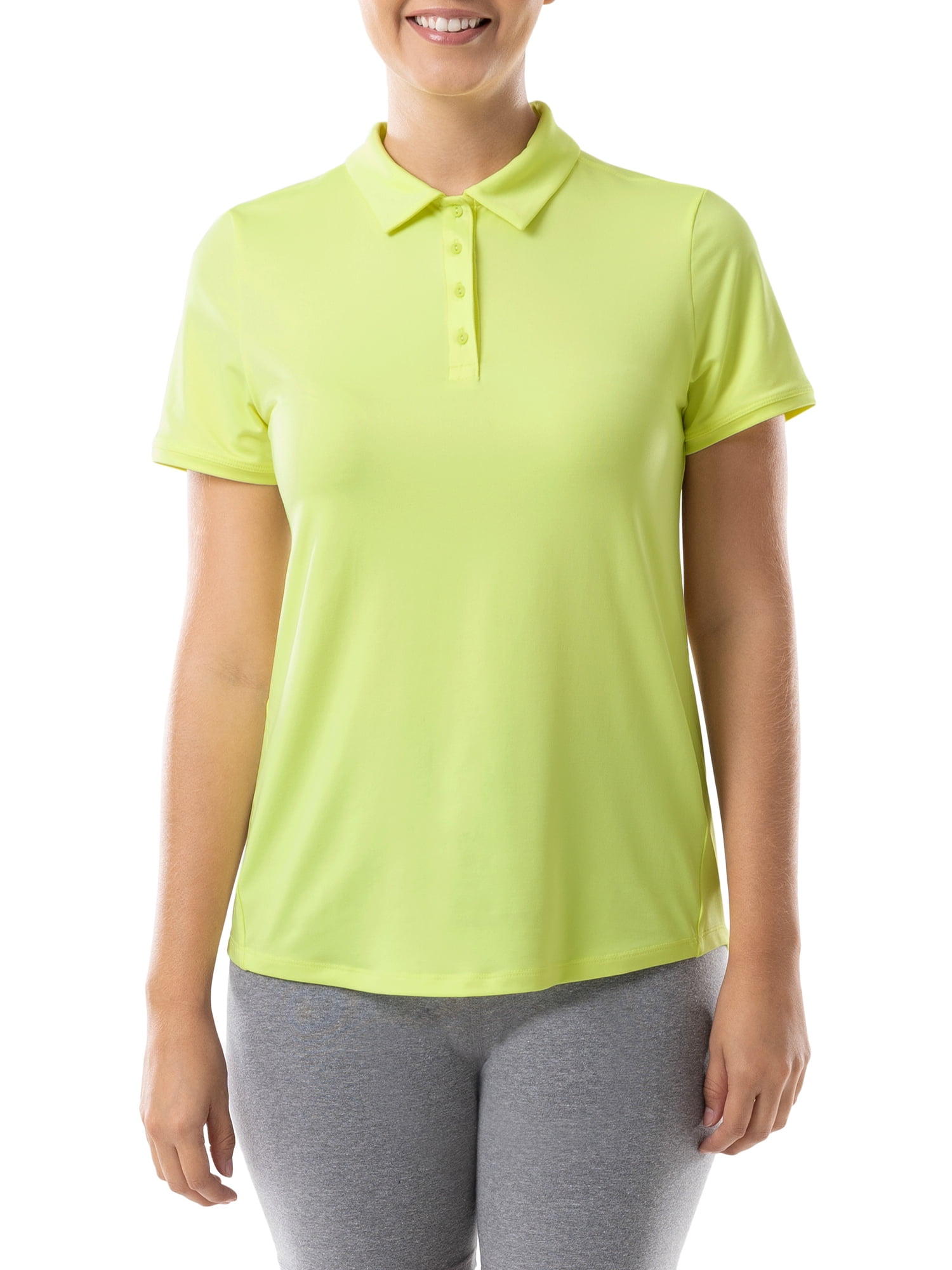 Athletic Works Womens Active Short Sleeve Polo Shirt