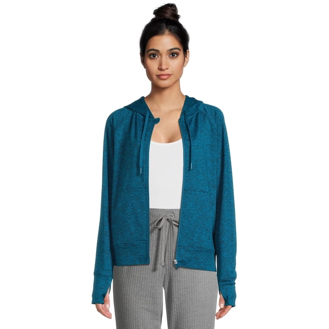 Athletic Works Women's Active Super Soft Zip-Up Jacket - Walmart ...