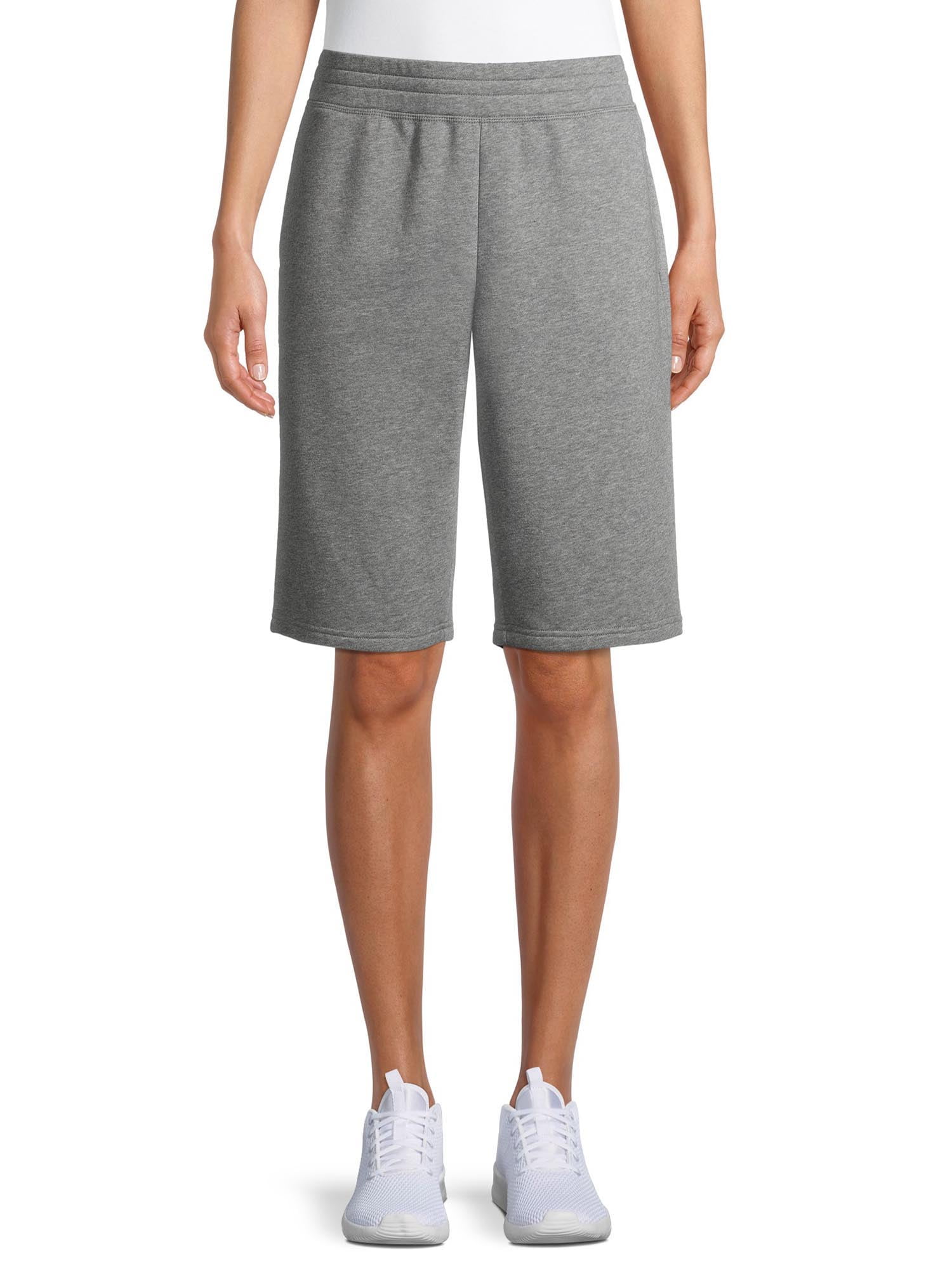 Athletic Works Women's Athleisure 12" Fleece Shorts with Pockets ...