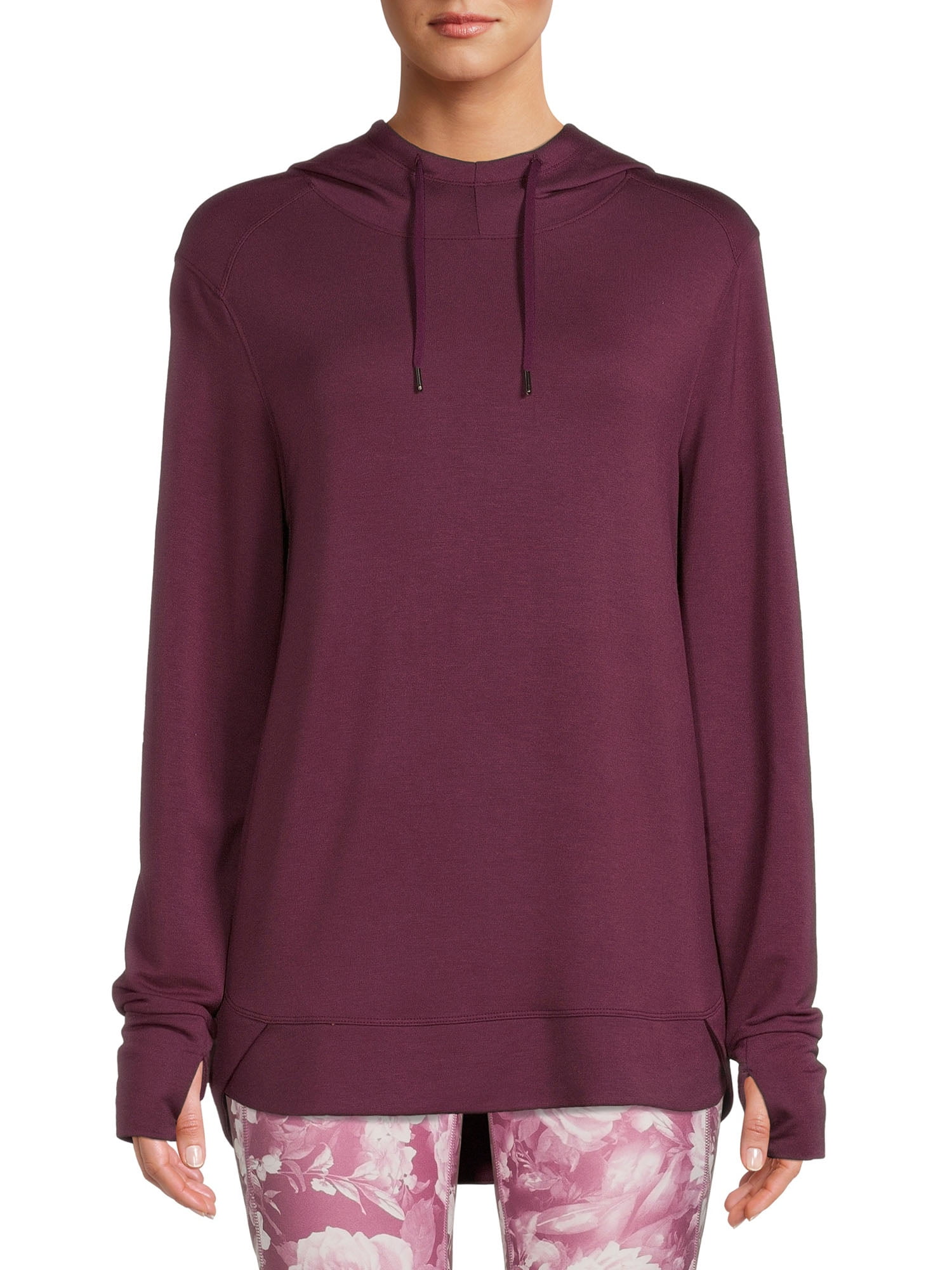 Athletic Works women's Athleisure Mock Neck Hoodie - Relaxed Fit ...
