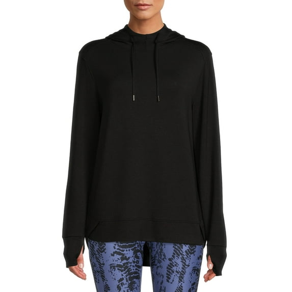 Athletic Works Women's Athleisure Mock Neck Hoodie - Walmart.com
