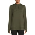Athletic Works Women's Athleisure Mock Neck Hoodie - Walmart.com