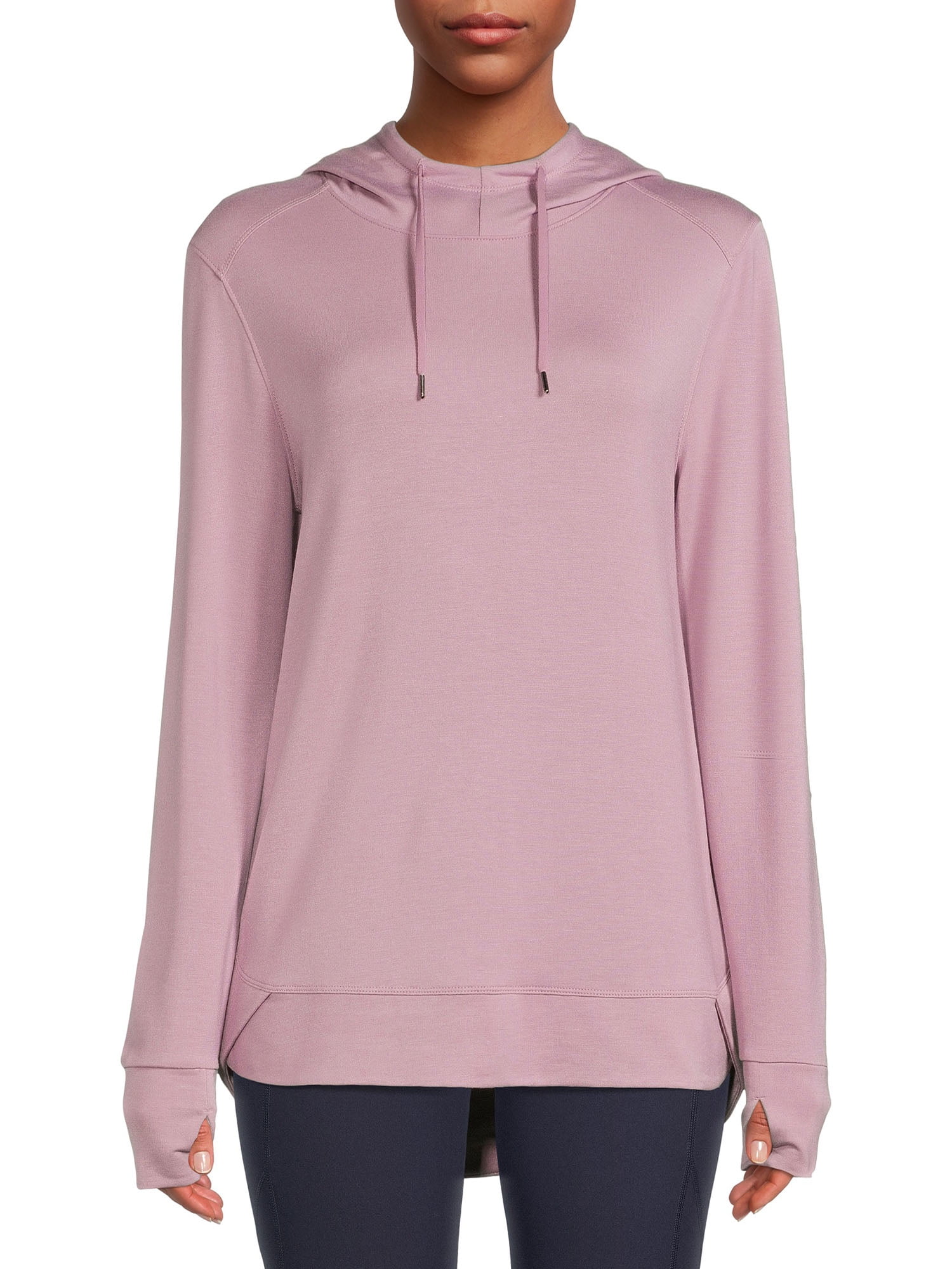 Athletic Works Women's Athleisure Mock Neck Hoodie - Walmart.com