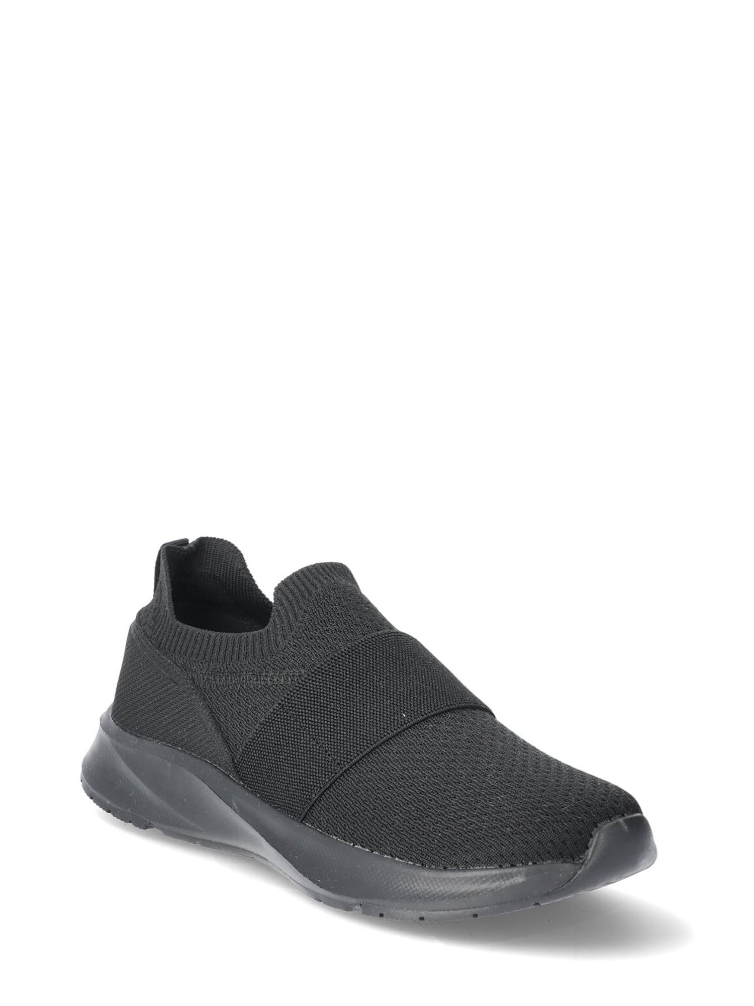 Athletic Works Women's Banded Knit Jogger Sneakers Wide Width Slip-On ...