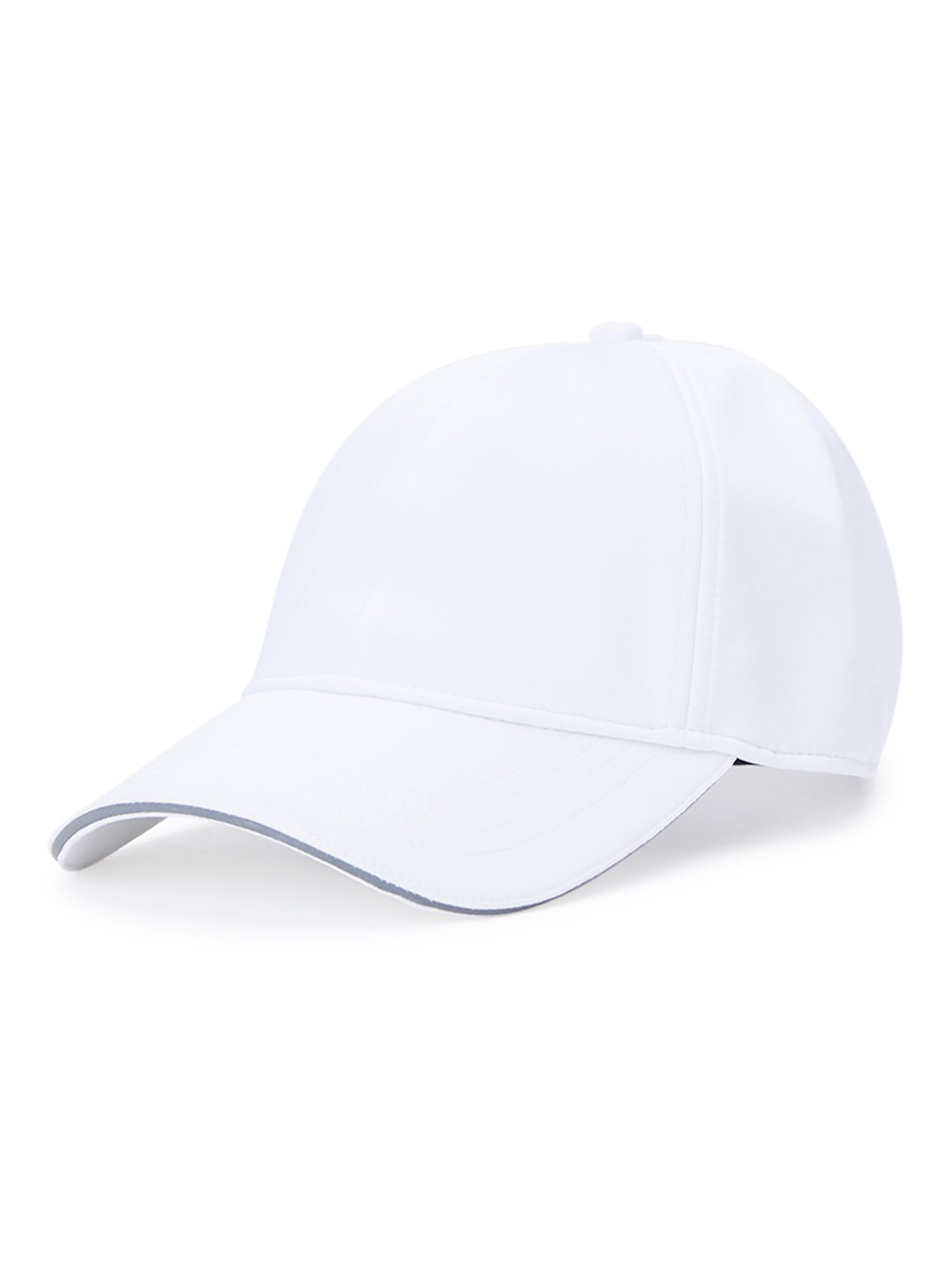 Athletic Works Women's Nylon Ponytail Baseball Cap Arctic White with ...