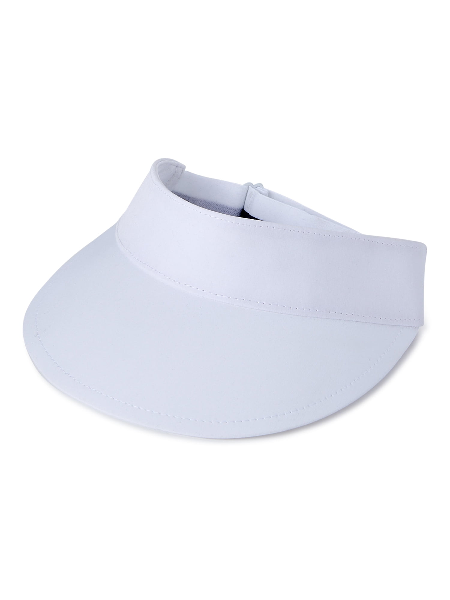 Athletic Works Women's Stretch Polyester Visor Hat Arctic White ...
