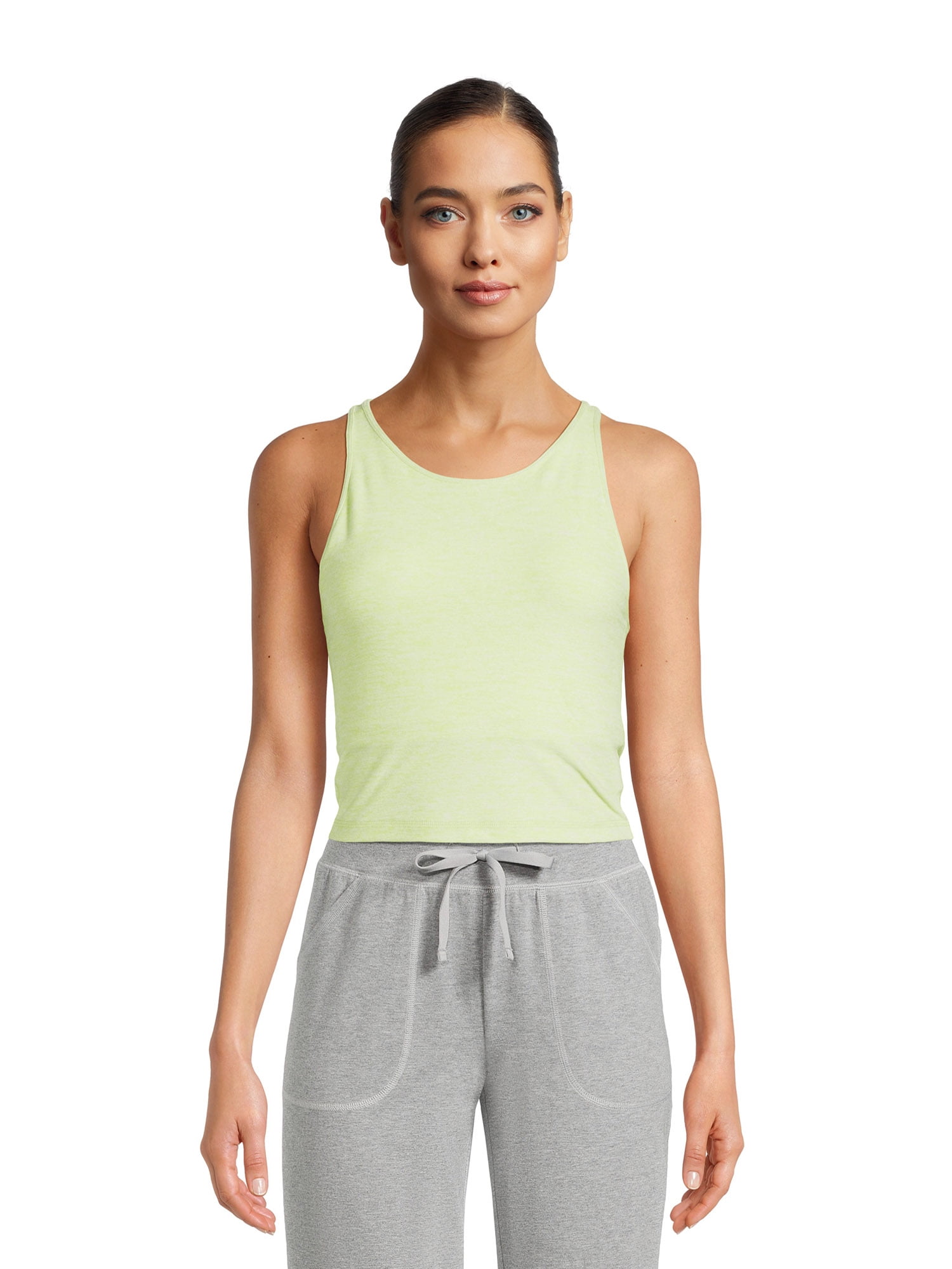 Athletic Works Women's ButterCore Cropped Tank Top, Sizes XS-XXXL ...