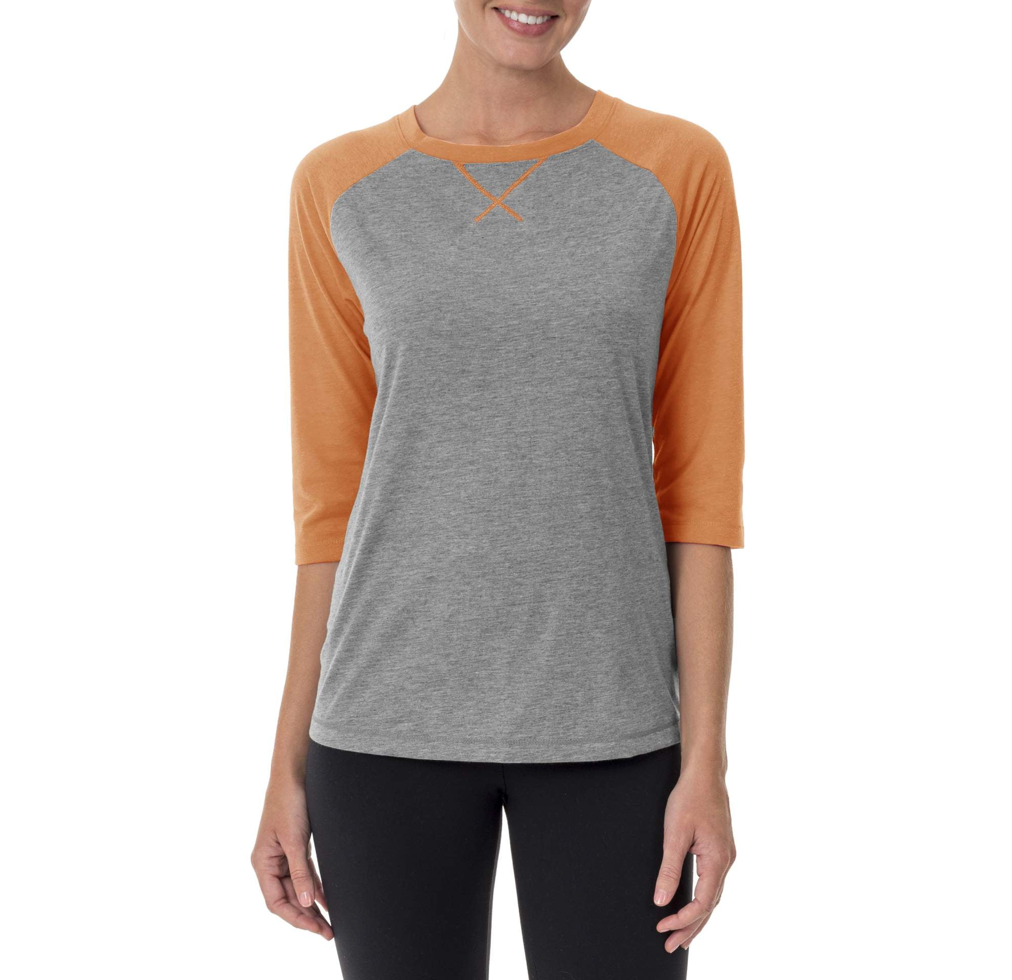 Athletic Works Women's Core Active Baseball T-Shirt - Walmart.com