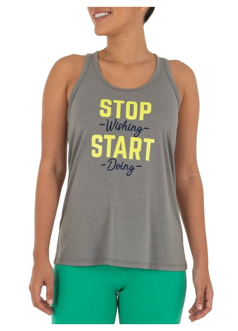 Athletic Works Women's Core Active Texture Knit Racerback Tank Top ...