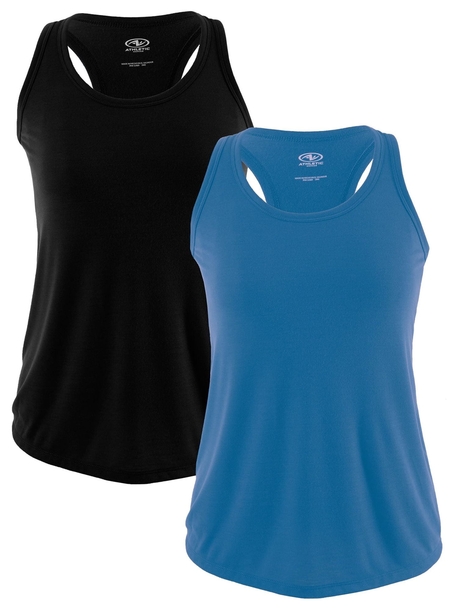 Athletic Works Women's Core Active Racerback Tank, 2-Pack - Walmart.com