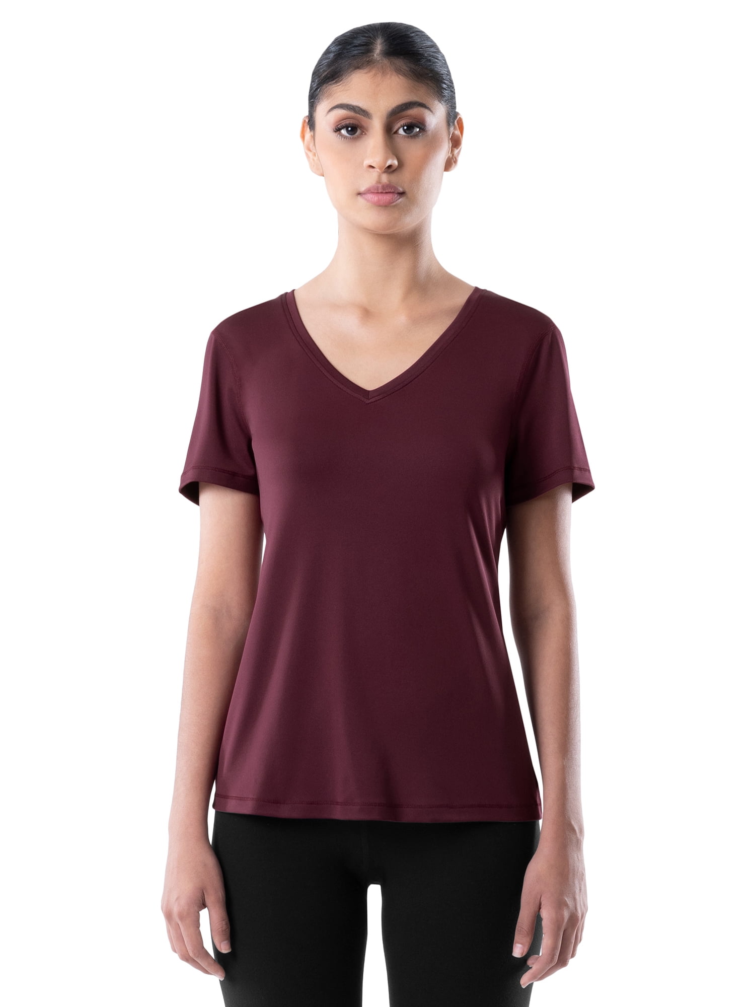 Athletic Works Active V-Neck T-Shirt - Moisture-Wicking Tee - Walmart.com