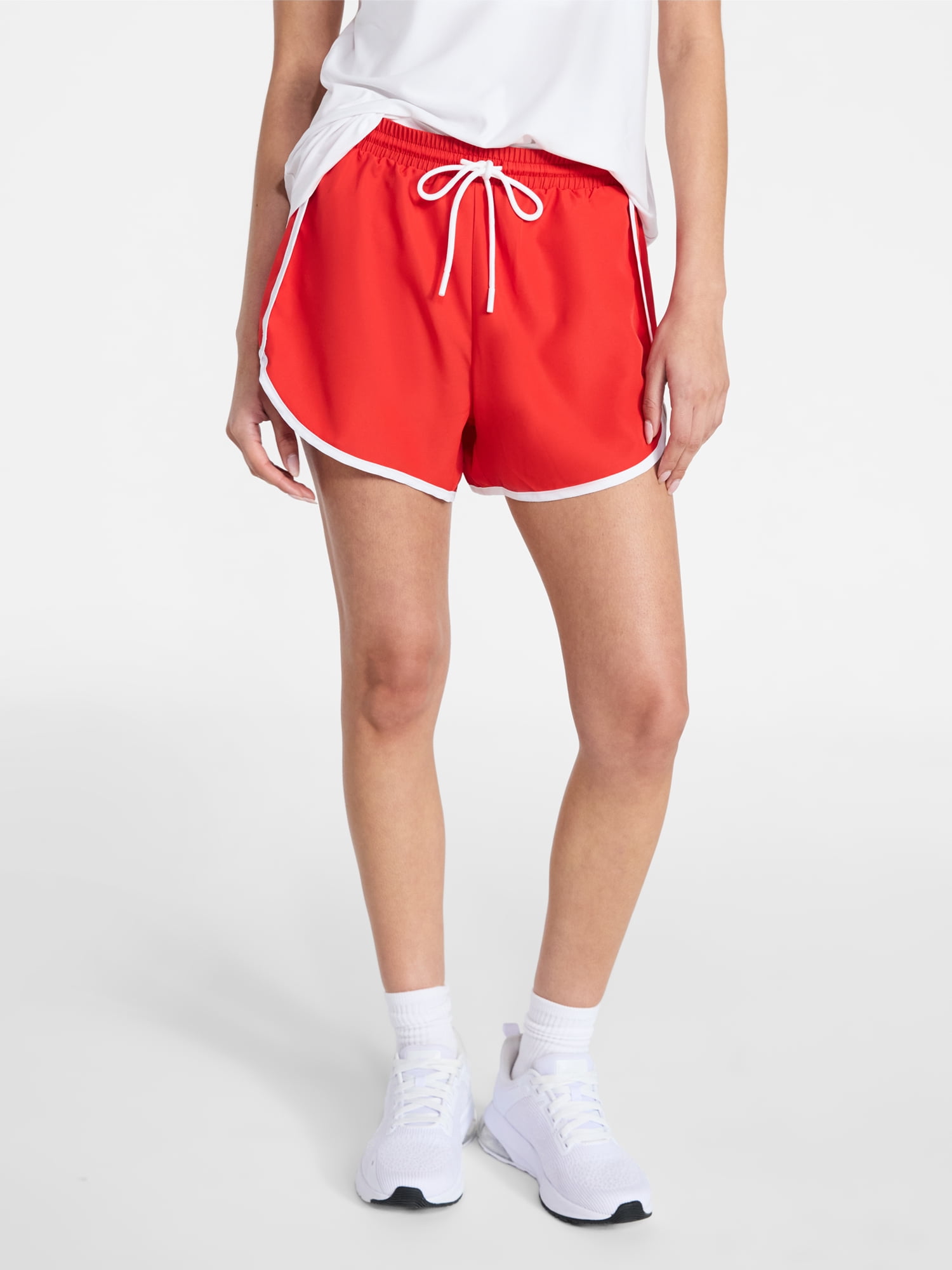 Athletic Works Women's Piped Running Shorts, Sizes XS-XXXL - Walmart.com