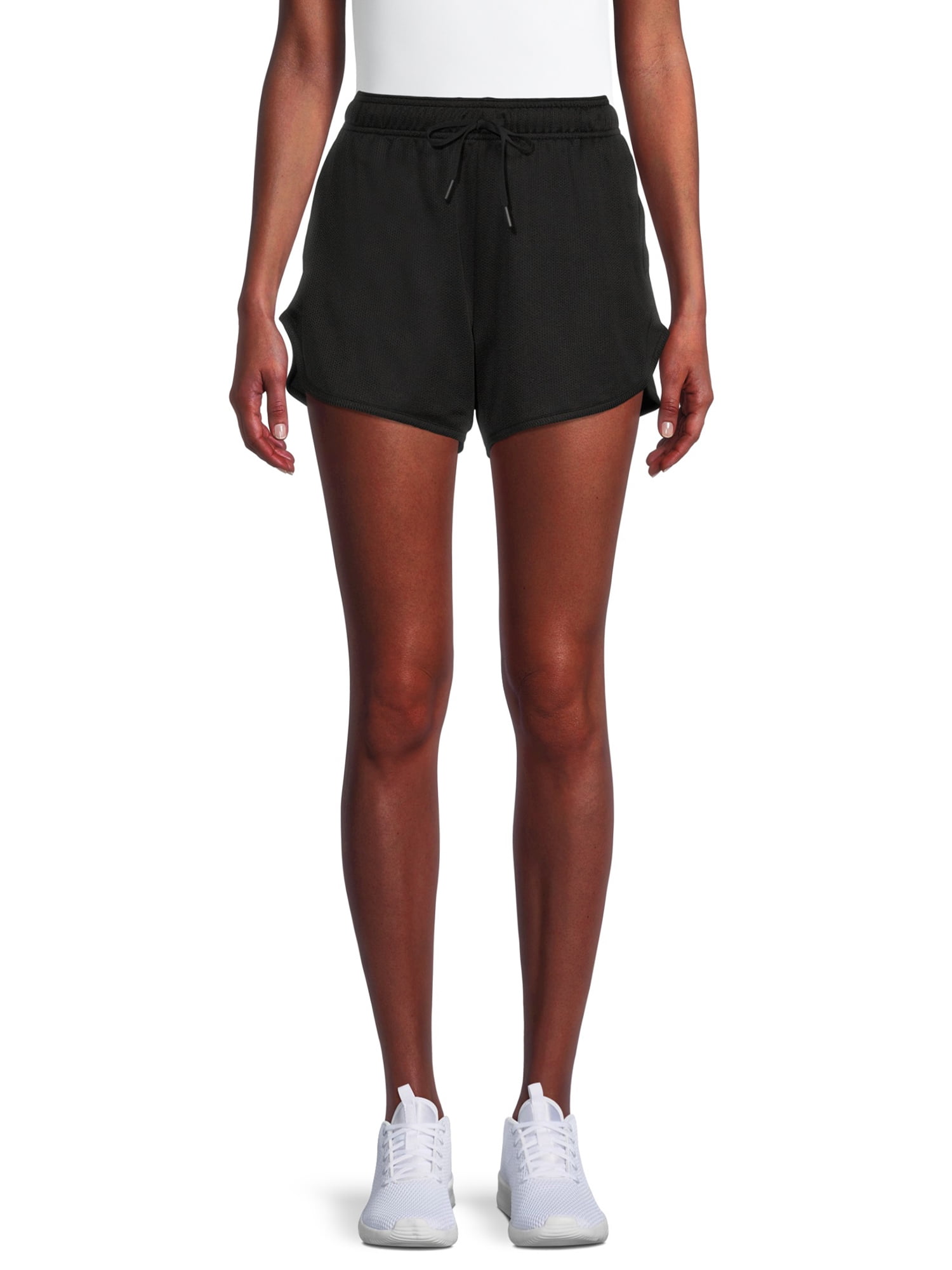 Athletic Works Women's High Rise Pull On Mesh Shorts - Walmart.com
