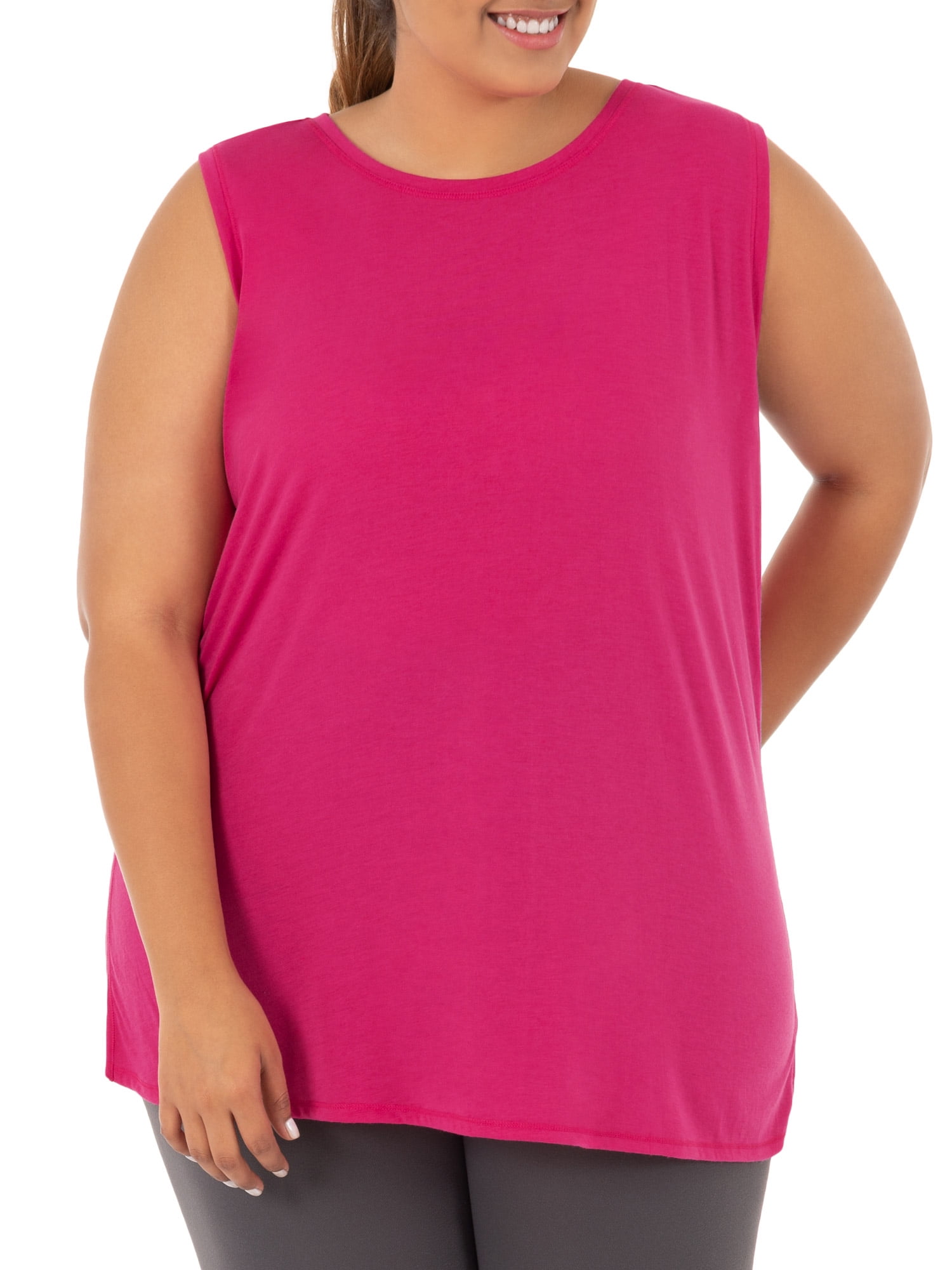 Athletic Works Women's Plus Active Crossover Tank - Walmart.com