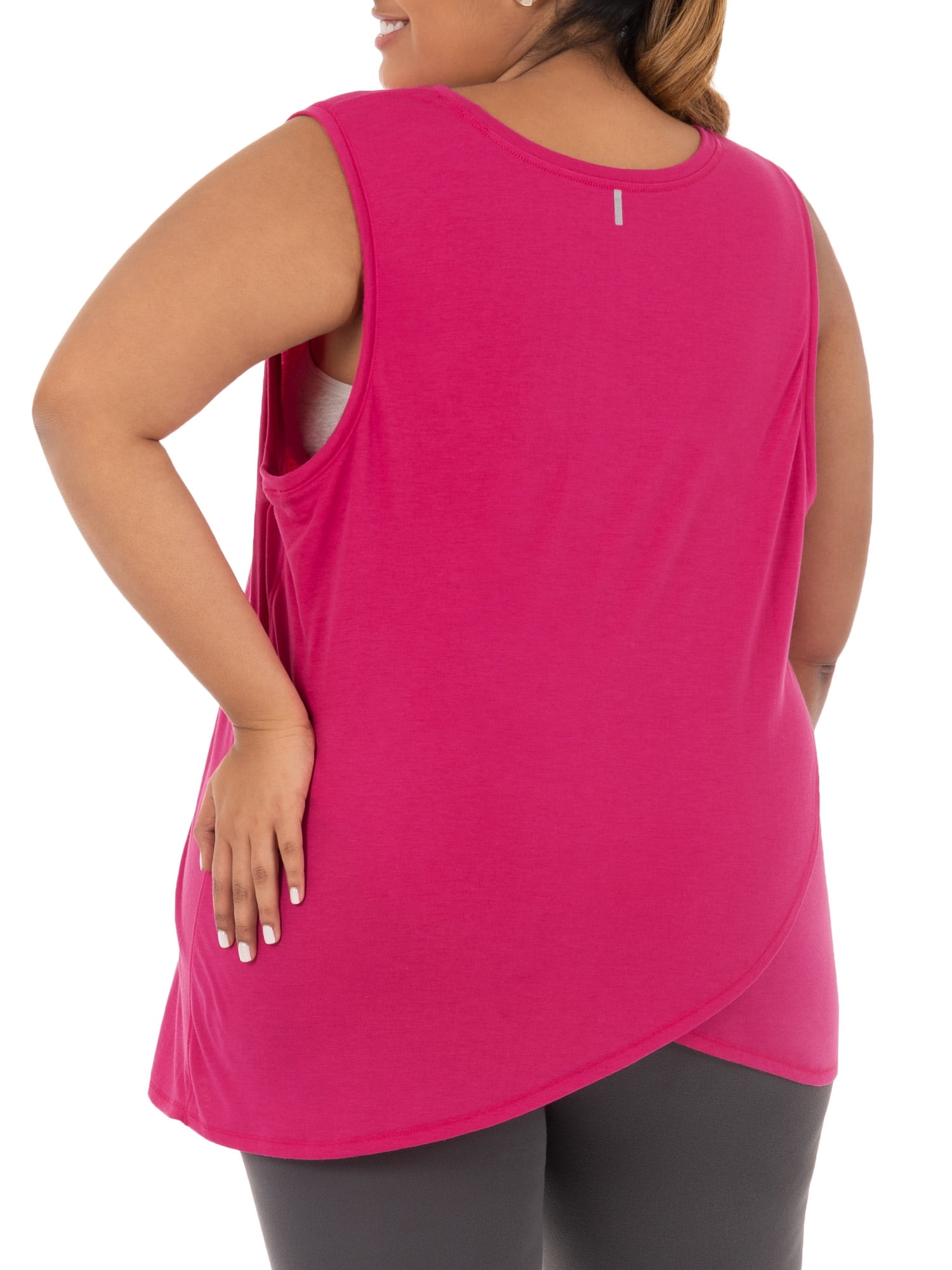 Athletic Works Women's Plus Active Crossover Tank - Walmart.com