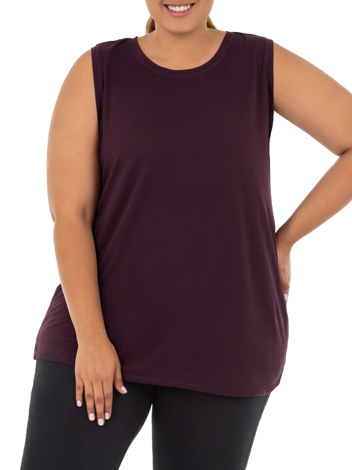 Athletic Works Women's Plus Active Crossover Tank - Walmart.com