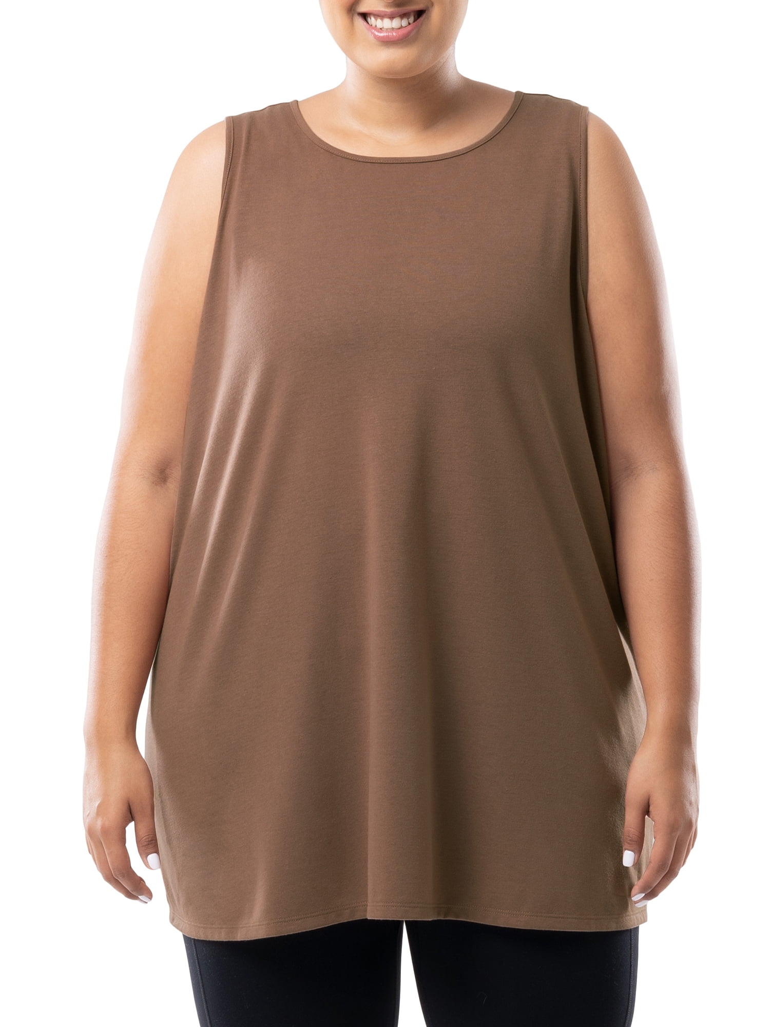 Athletic Works Women's Plus Active Muscle Tank - Walmart.com