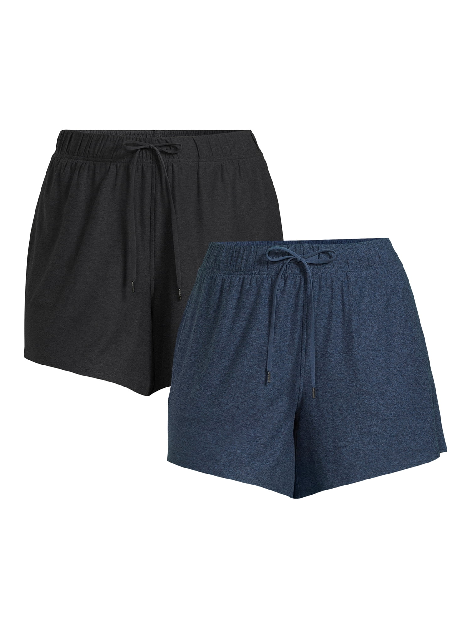 Athletic Works Womens Plus Buttery Soft Performance Gym Shorts 55” Inseam 2 Pack Sizes 1x
